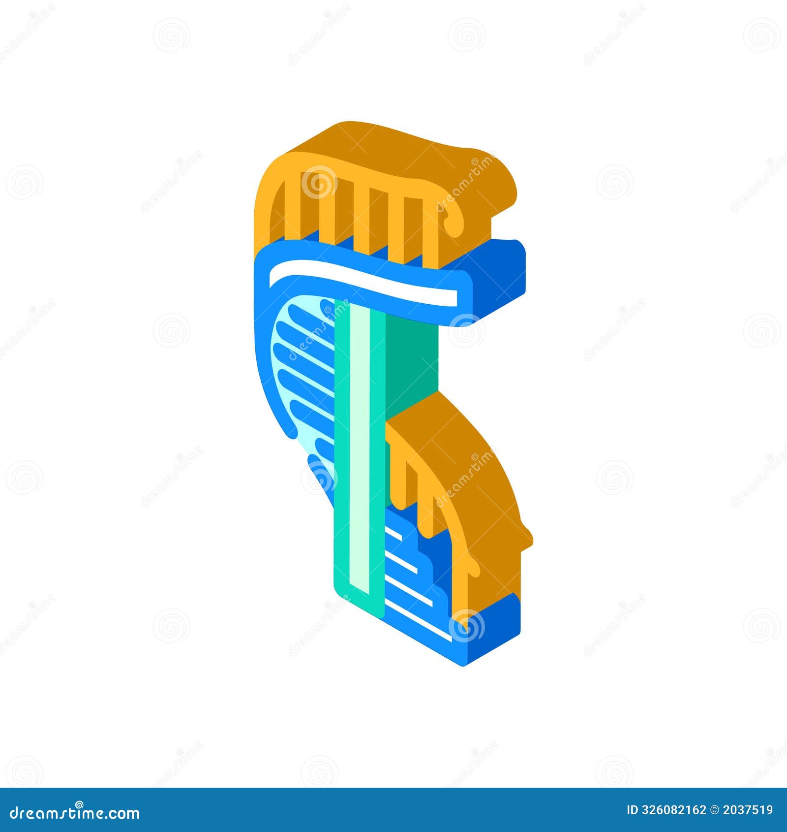 Spiral Staircase Progress Isometric Icon Vector Illustration Stock ...