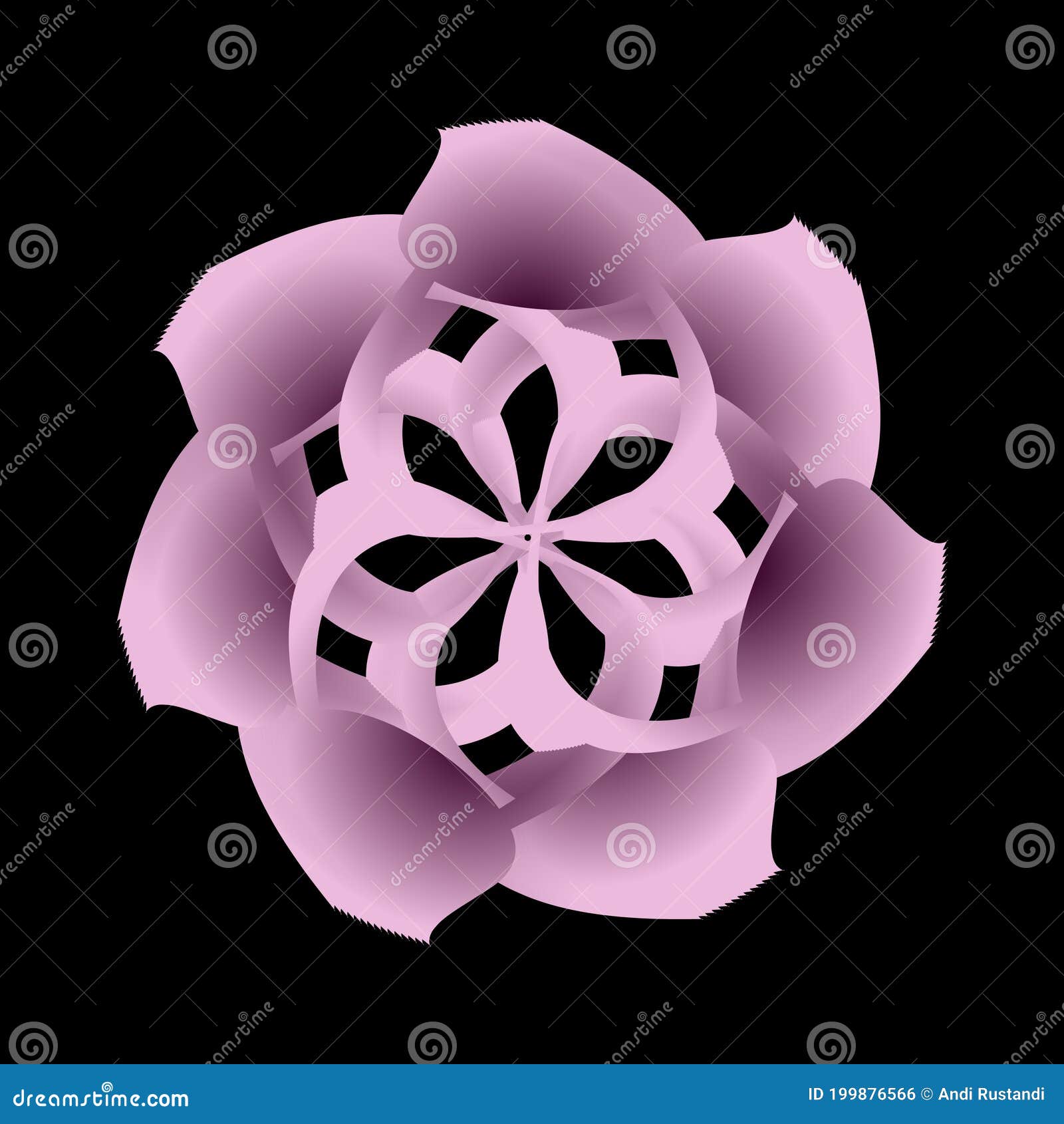 Spiral Star Grid Vector Image with Circular Transition Stock Vector ...