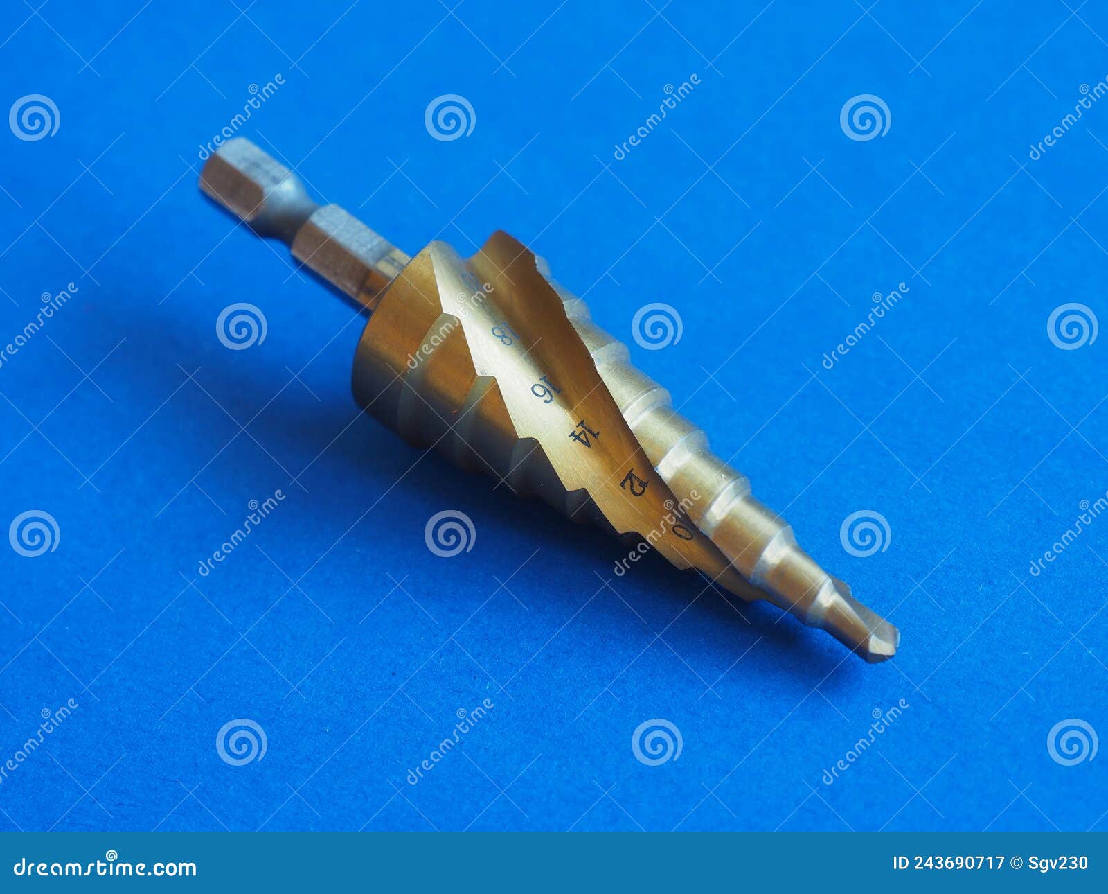 Spiral Step Cone Drill Bit. Gradual Hole Cutter in Various Materials ...