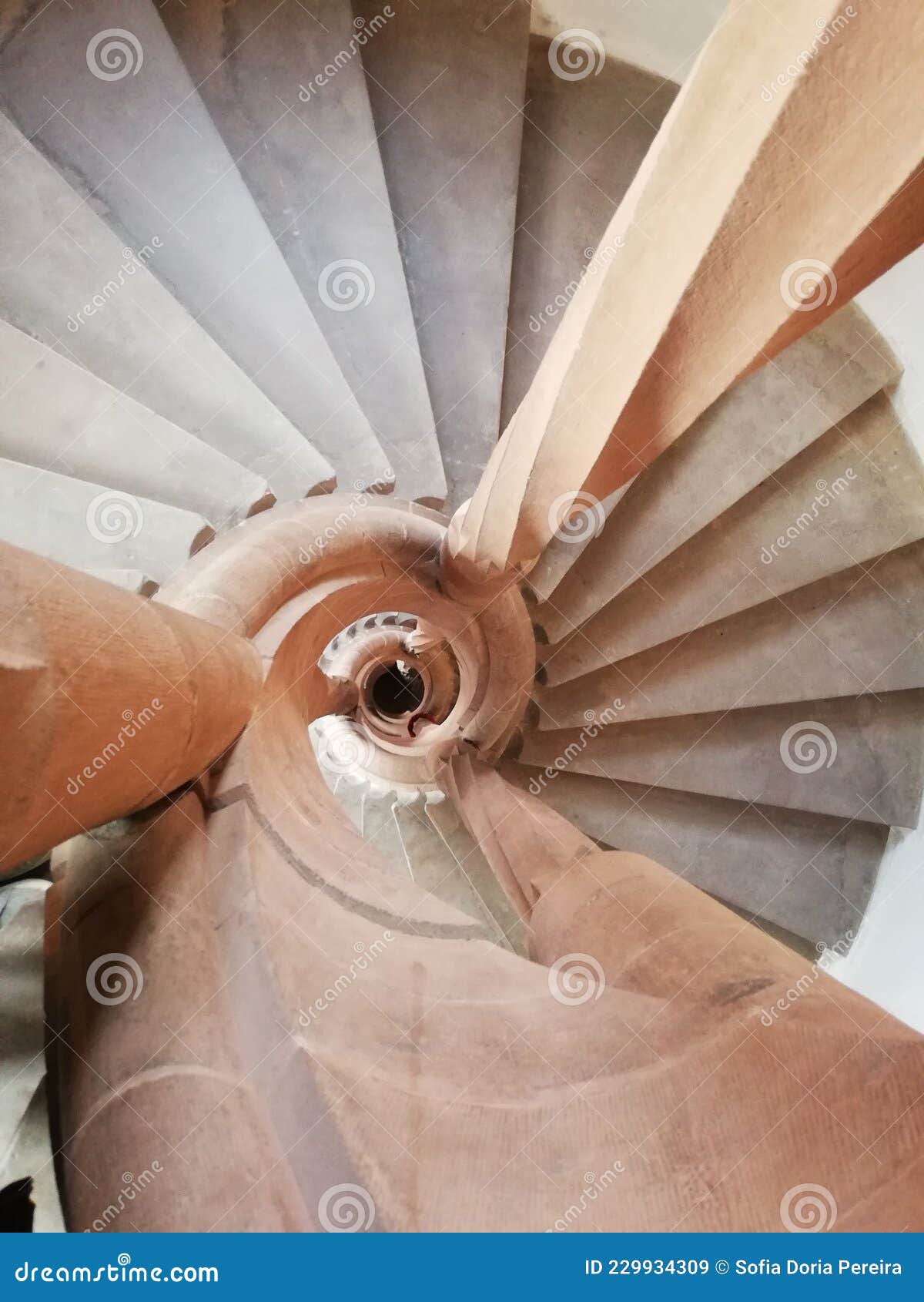 Spiral steps to infinity stock image. Image of wall - 229934309