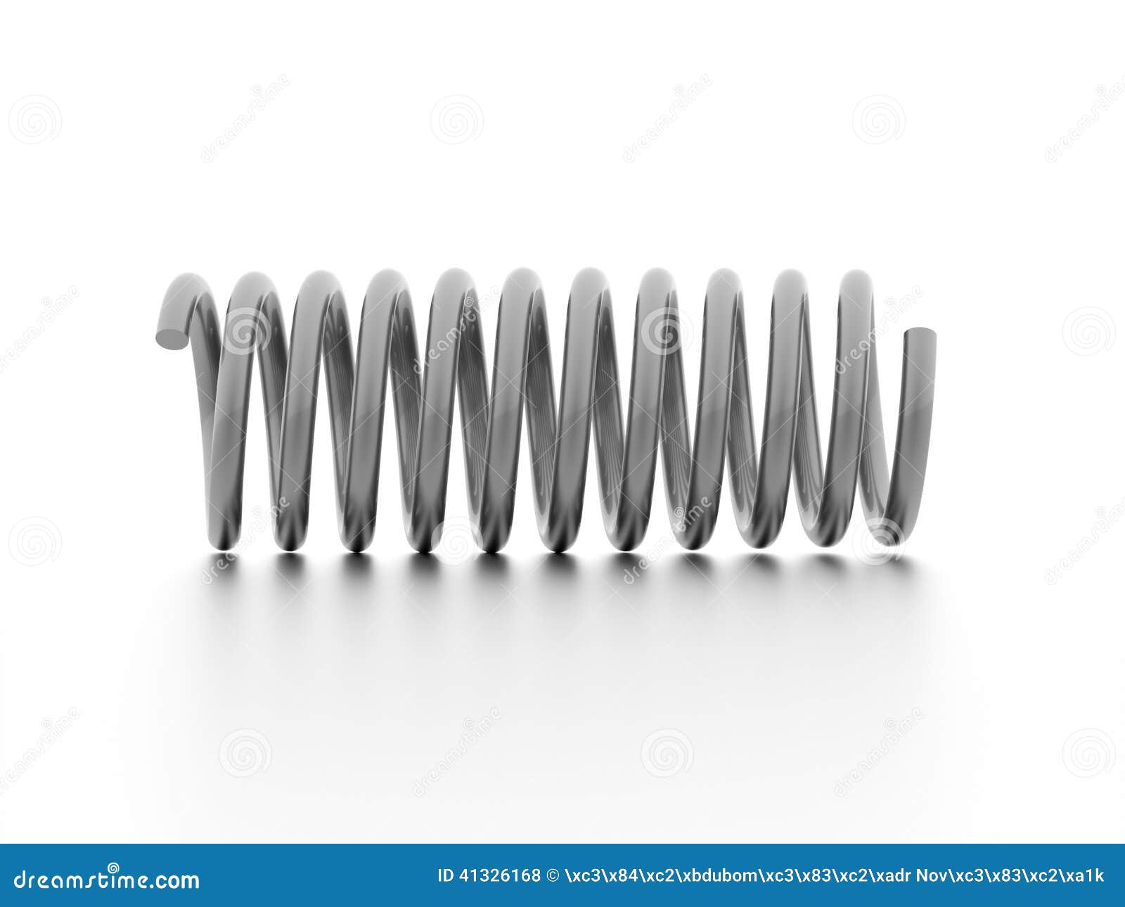 Spiral String Concept Rendered Isolated Stock Illustration ...