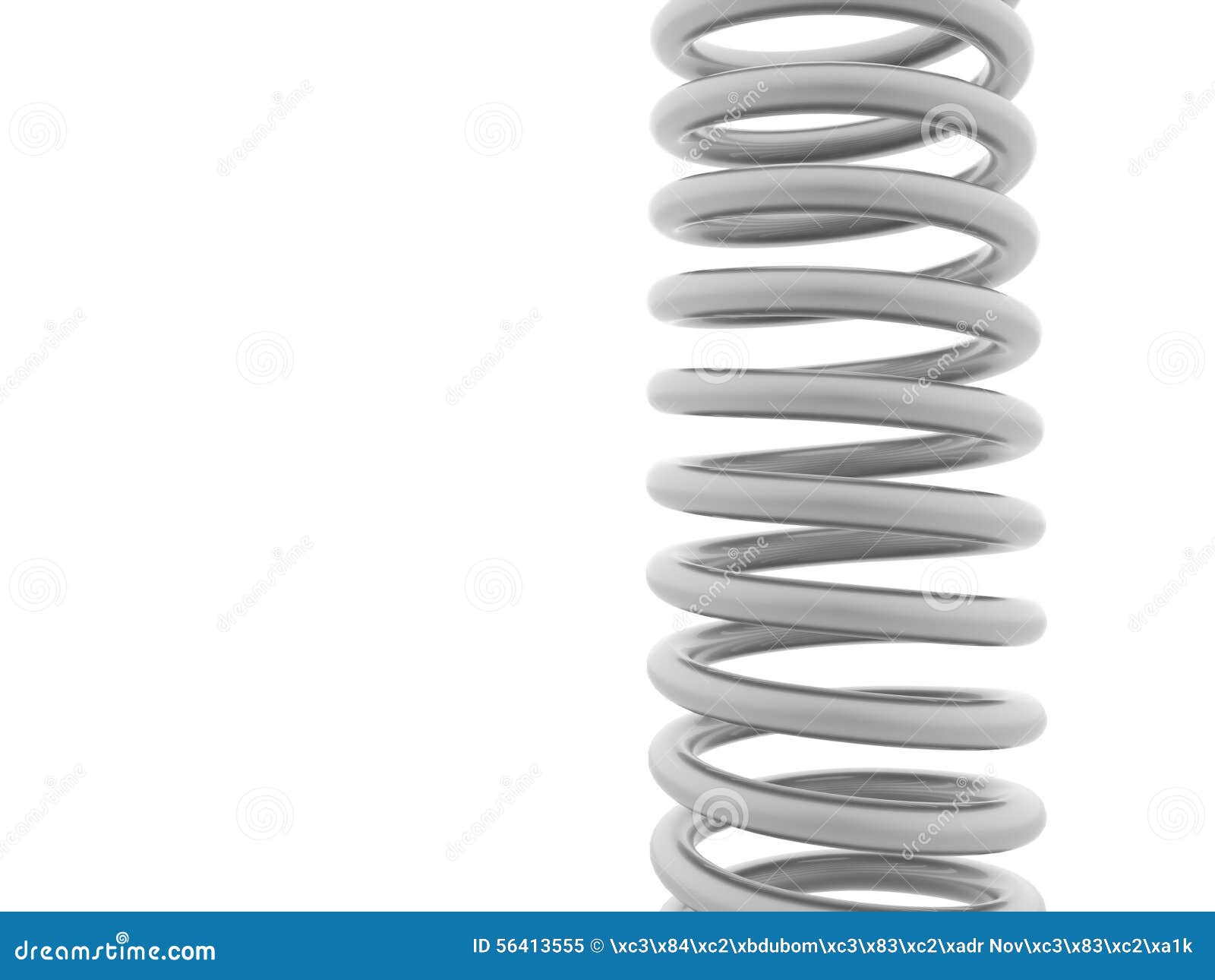 Spiral string on white stock illustration. Illustration of curve - 56413555