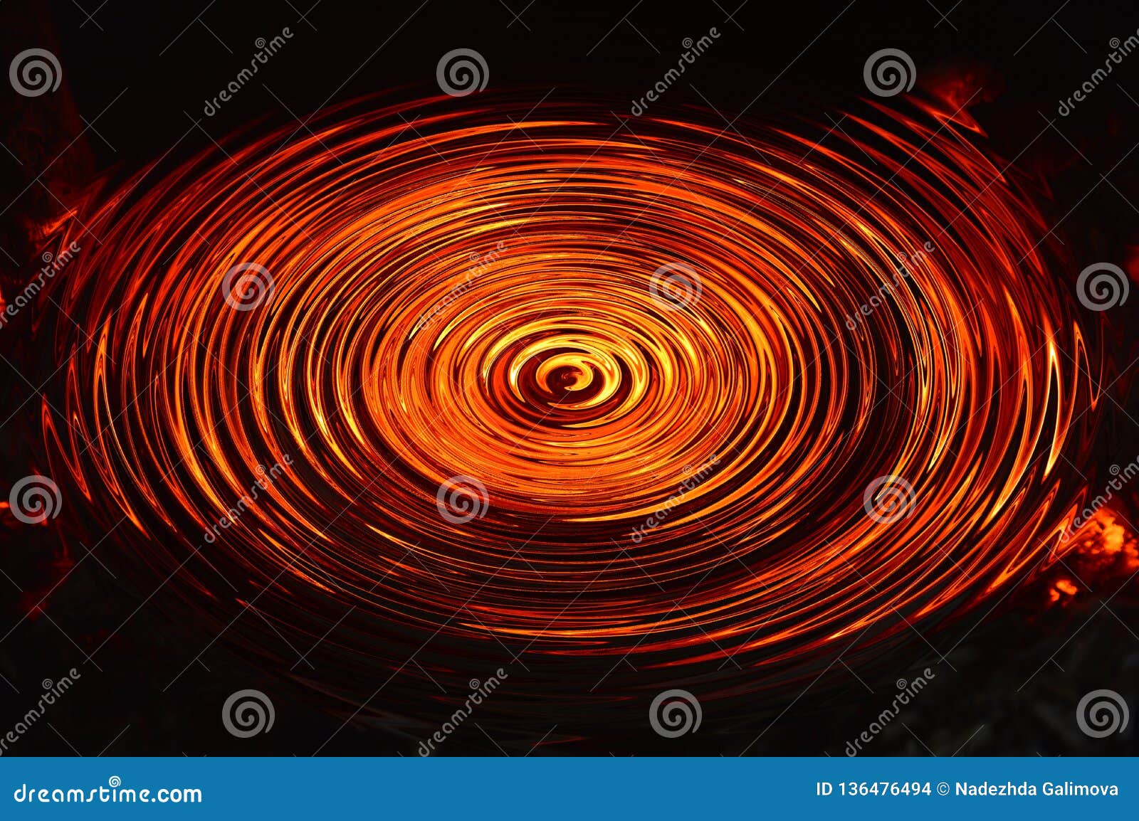 The Spiral Structure of Lava. Circle Stock Illustration - Illustration ...