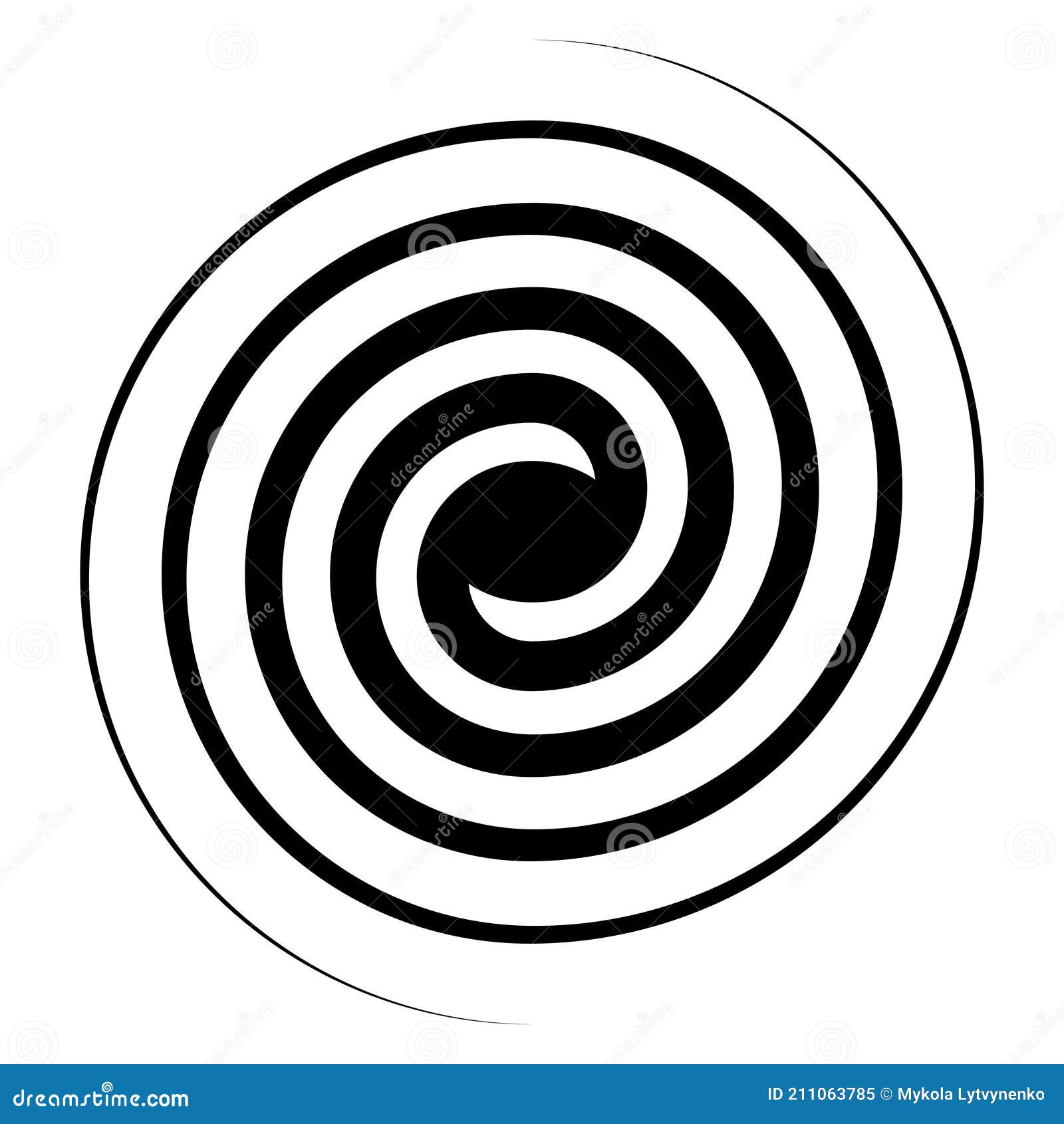 Spiral Swirl Icon, Swirl Sign Vector Double Spiral Galaxy Evolution ...