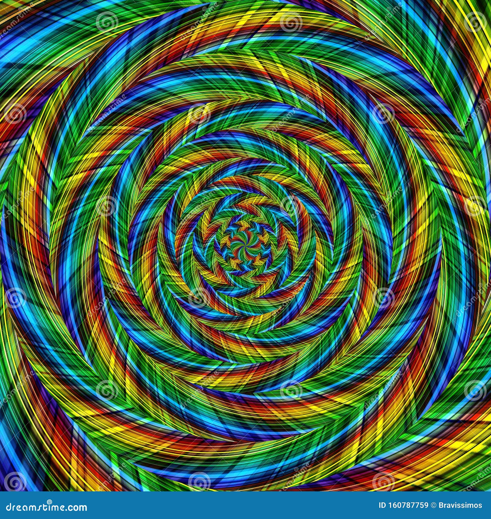 Illustration With Surreal Features Of A Girl With Mount Fuji In The ...