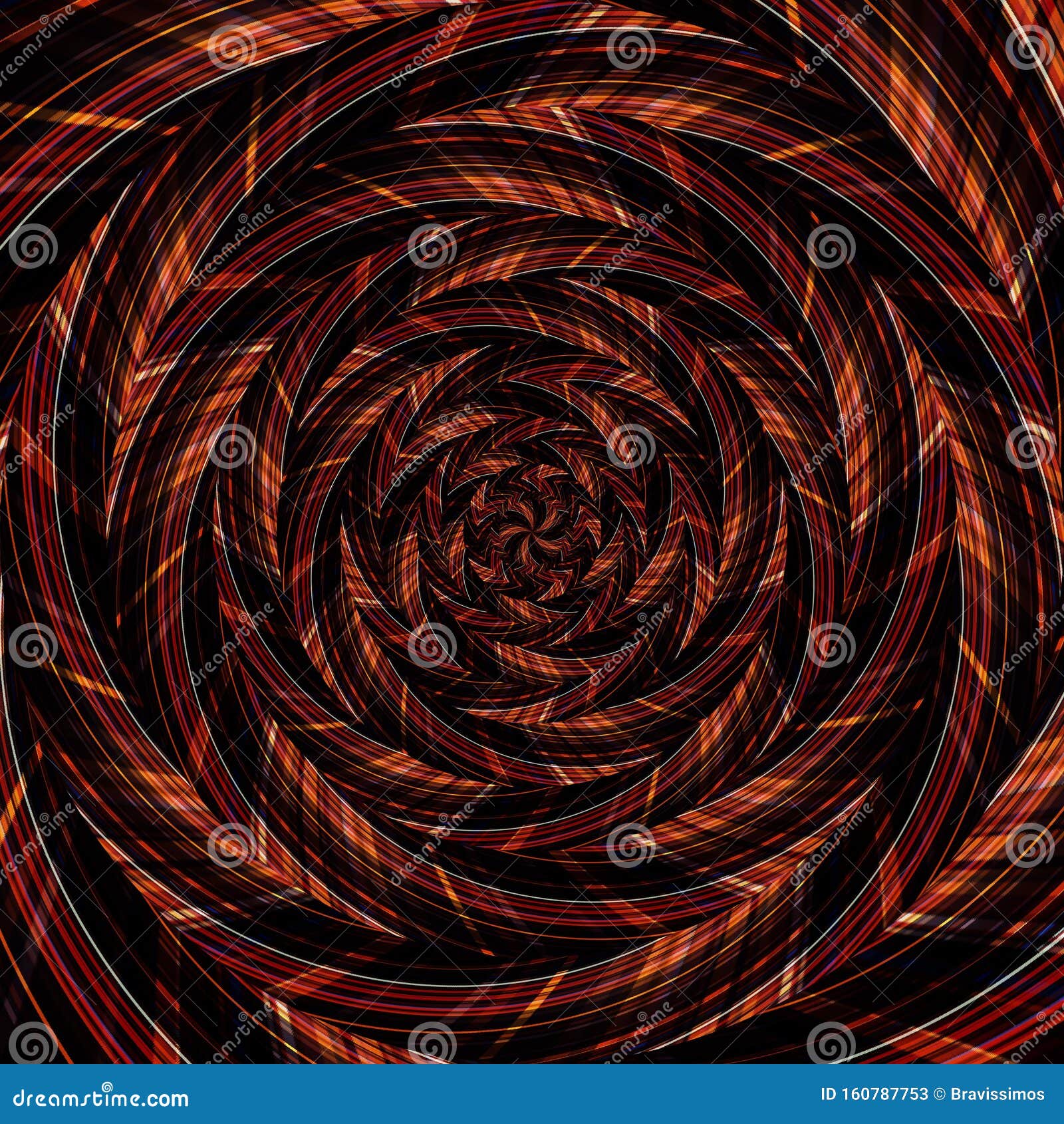 Spiral Swirl Pattern Background Abstract, Decorative Stock Illustration ...