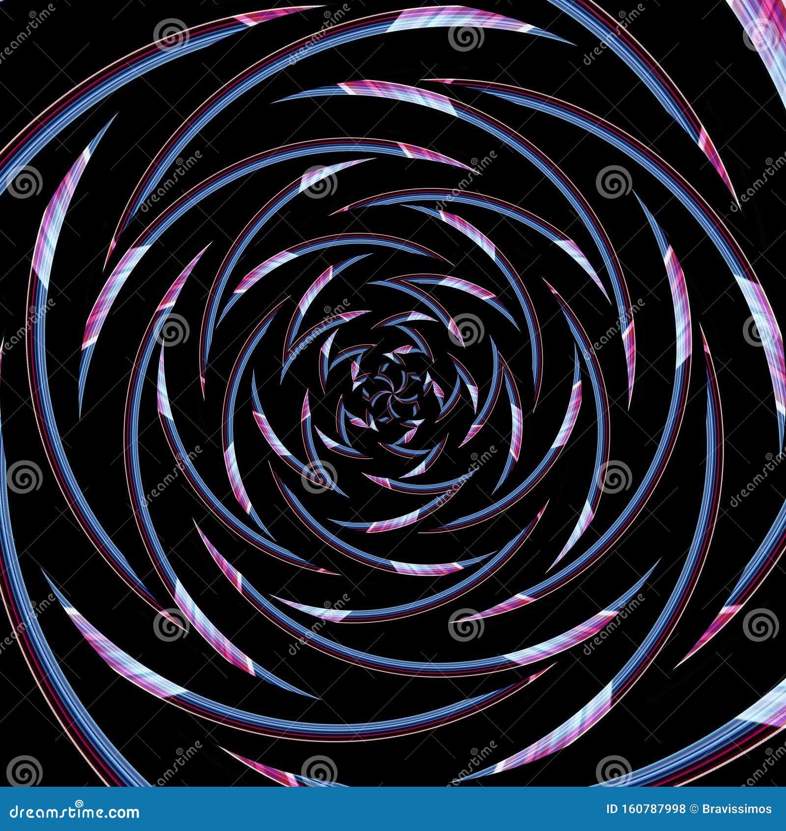 Spiral Swirl Pattern Background Abstract, Zig-zag Surreal Stock ...