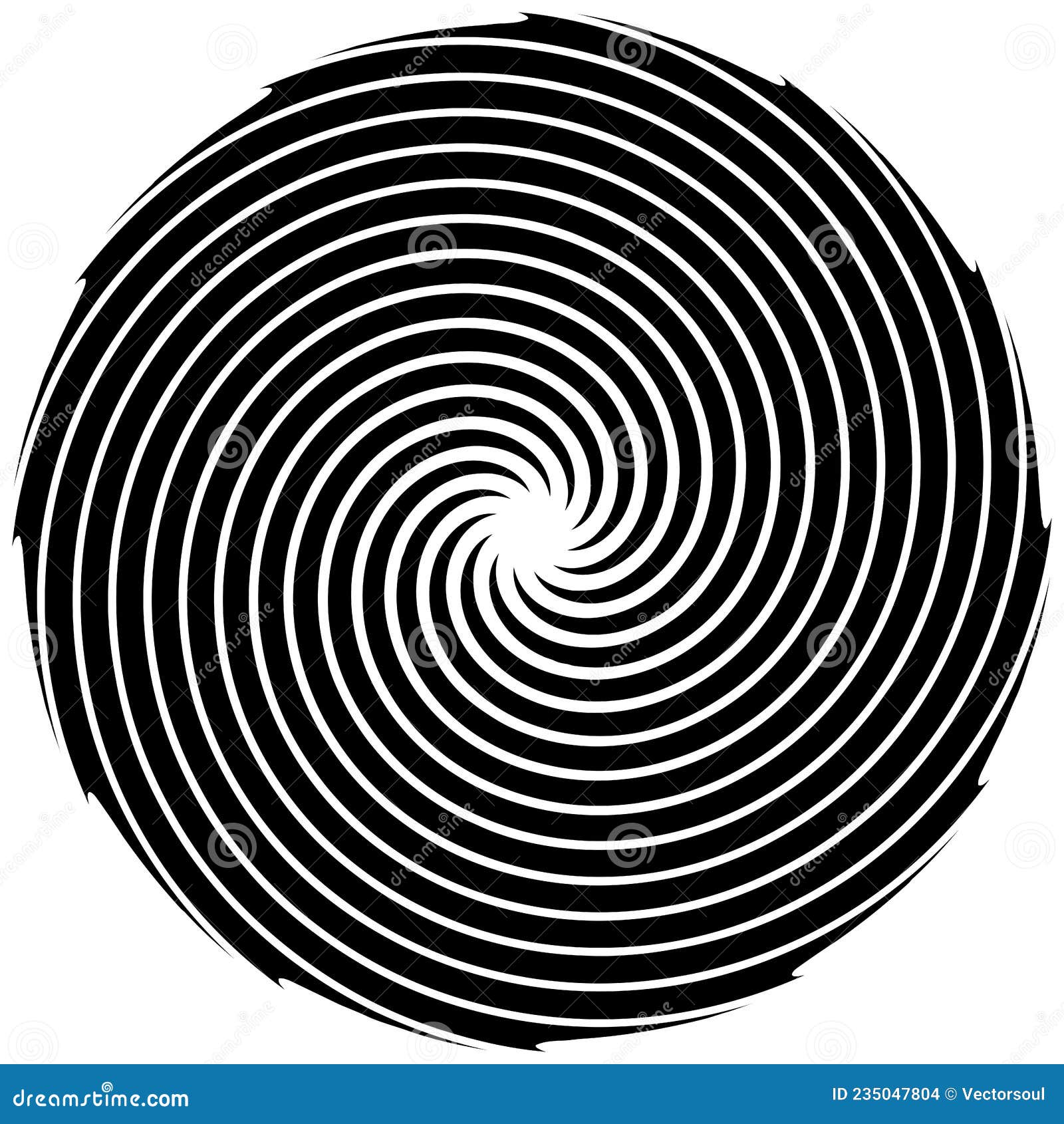 Spiral, Swirl, Twirl Element. Cochlear, Vortex, Vertigo Design Shape ...