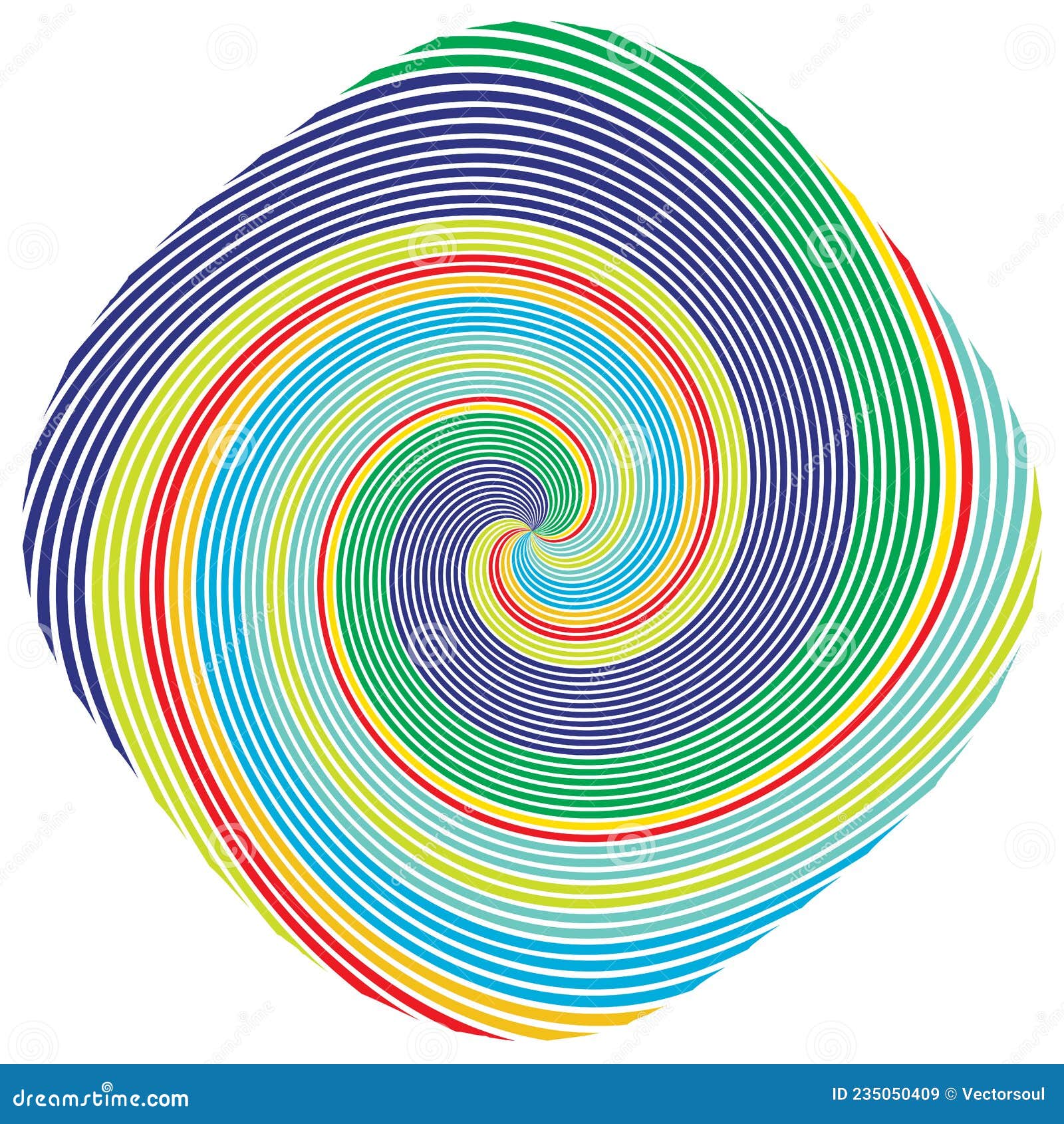 Spiral, Swirl, Twirl Element. Cochlear, Vortex, Vertigo Design Shape ...