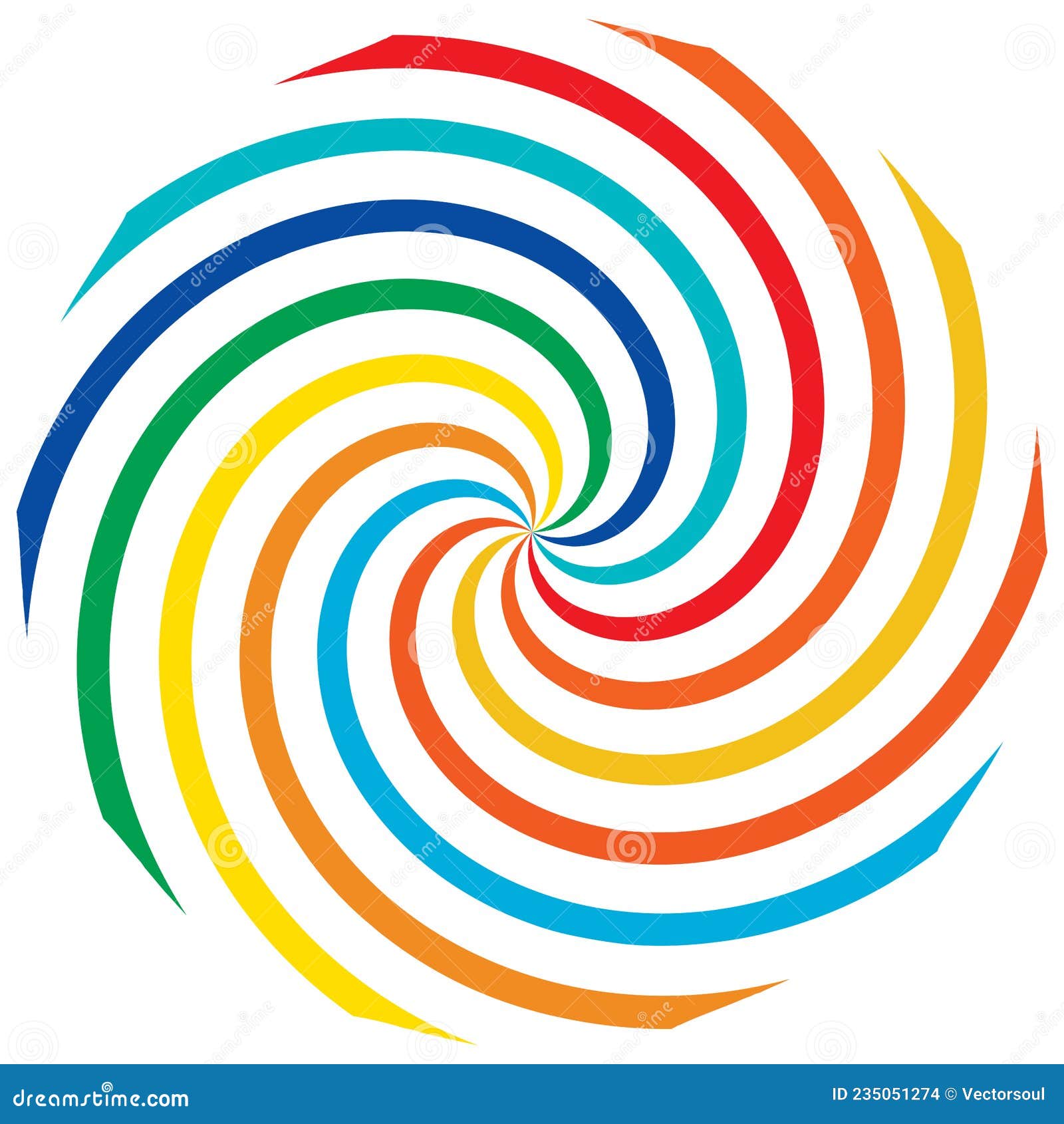Spiral, Swirl, Twirl Element. Cochlear, Vortex, Vertigo Design Shape ...
