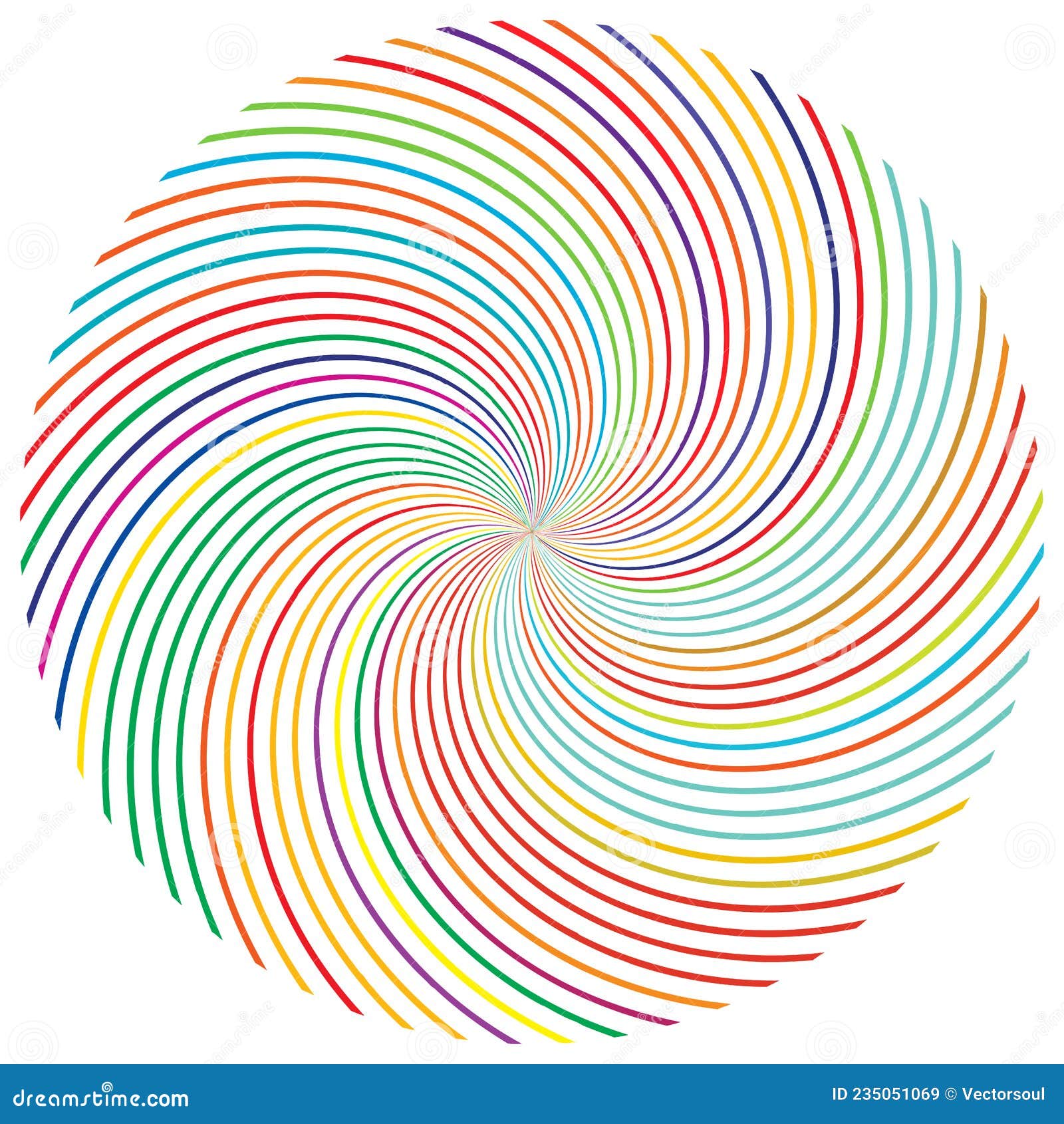 Spiral, Swirl, Twirl Element. Cochlear, Vortex, Vertigo Design Shape ...