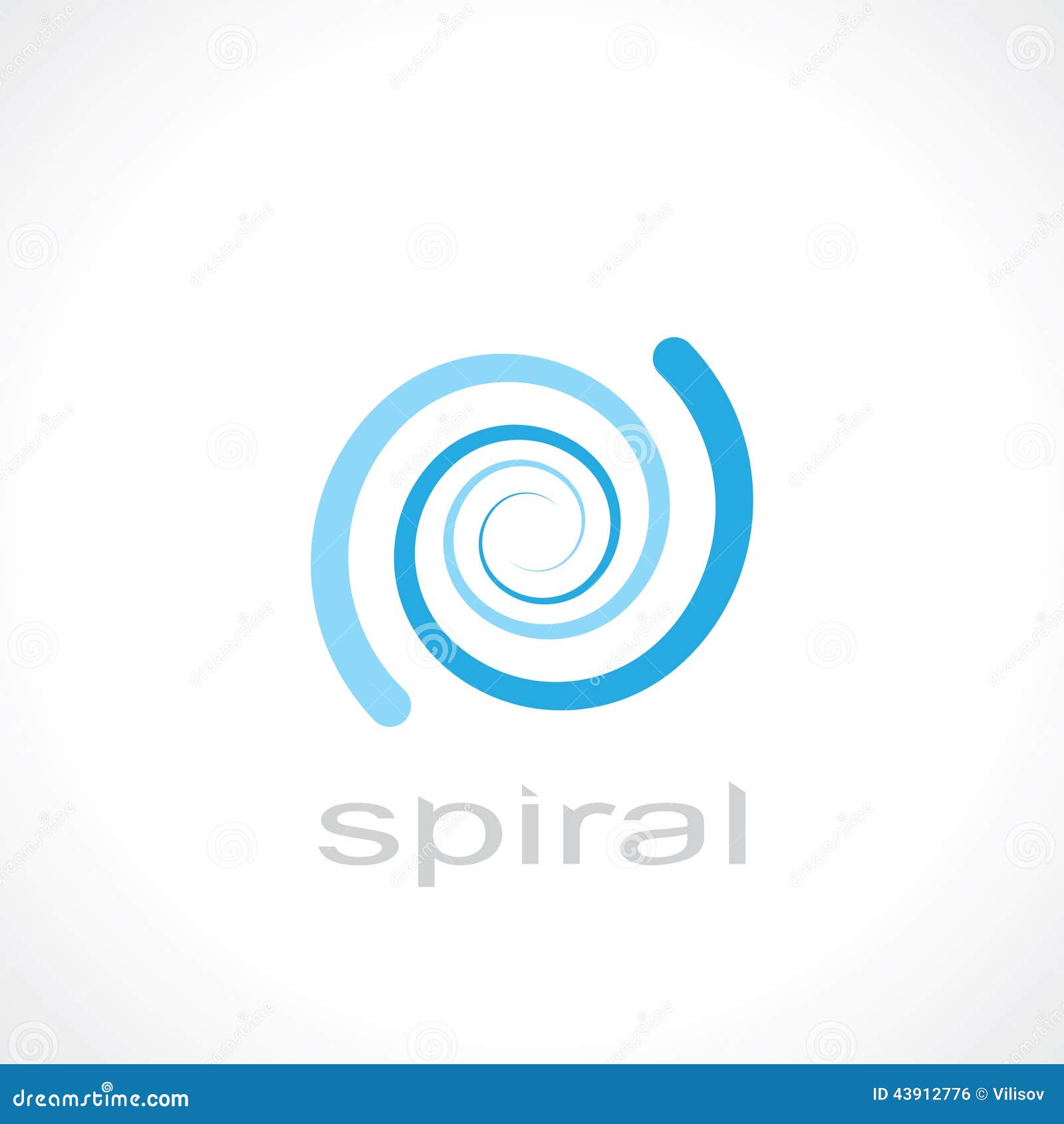 Spiral symbol stock vector. Illustration of element, circular - 43912776