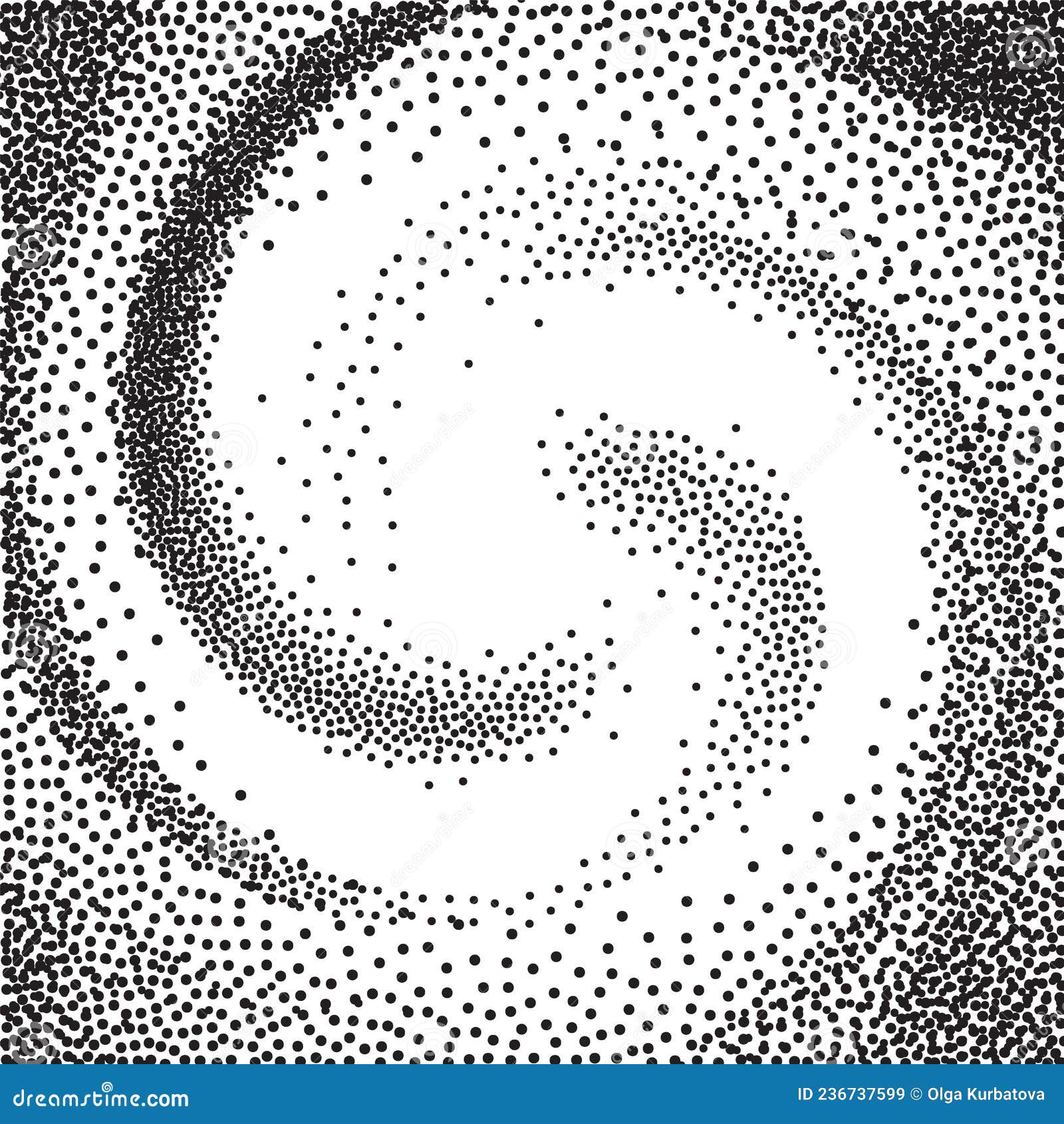 Spiral Texture with Grainy Sand Effect. Dust Pattern Stock Vector ...