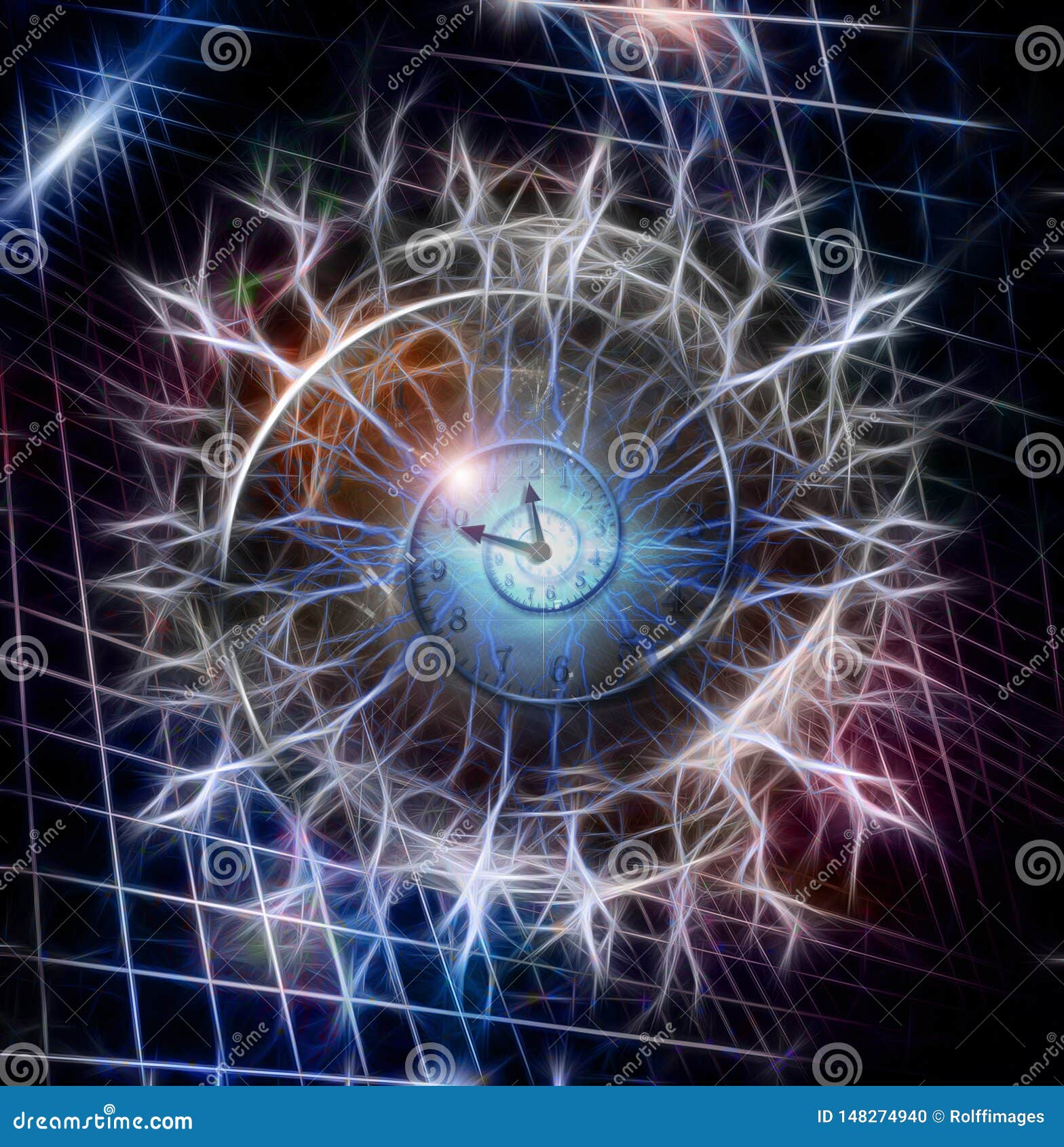 Spiral of time stock illustration. Illustration of line - 148274940