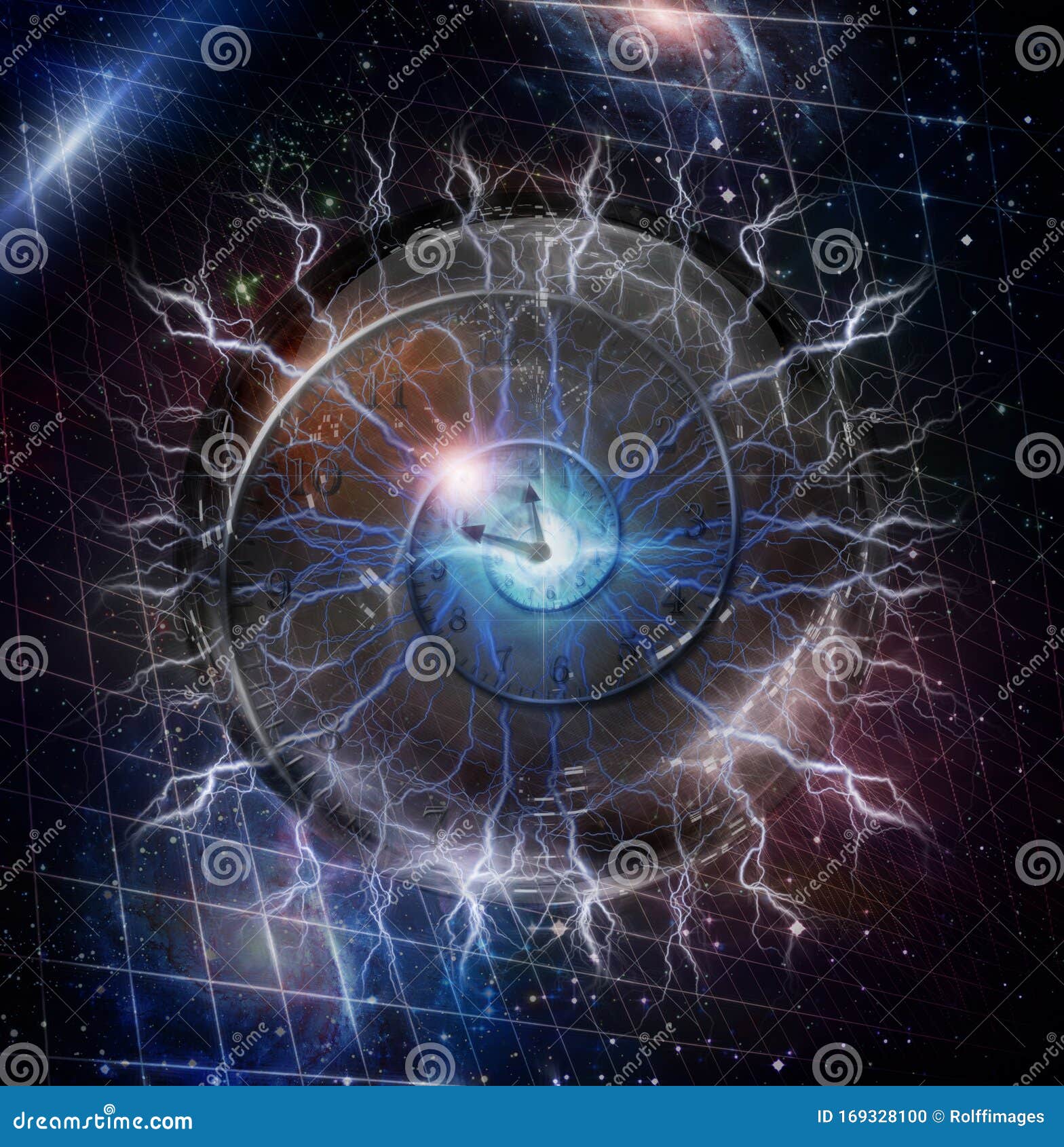 Spiral of time stock illustration. Illustration of science - 169328100