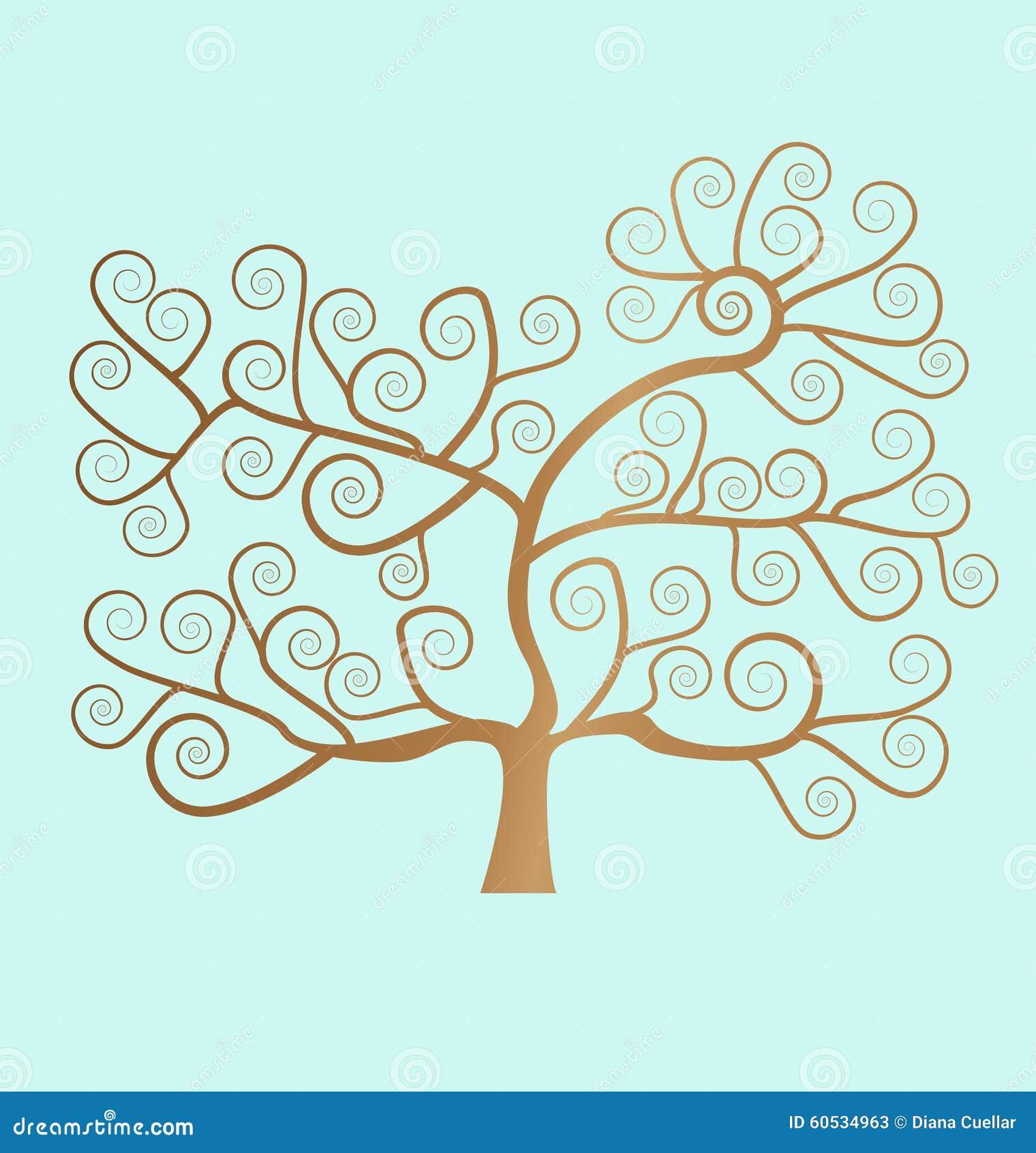 Spiral Tree Royalty-Free Stock Photography | CartoonDealer.com #8736605
