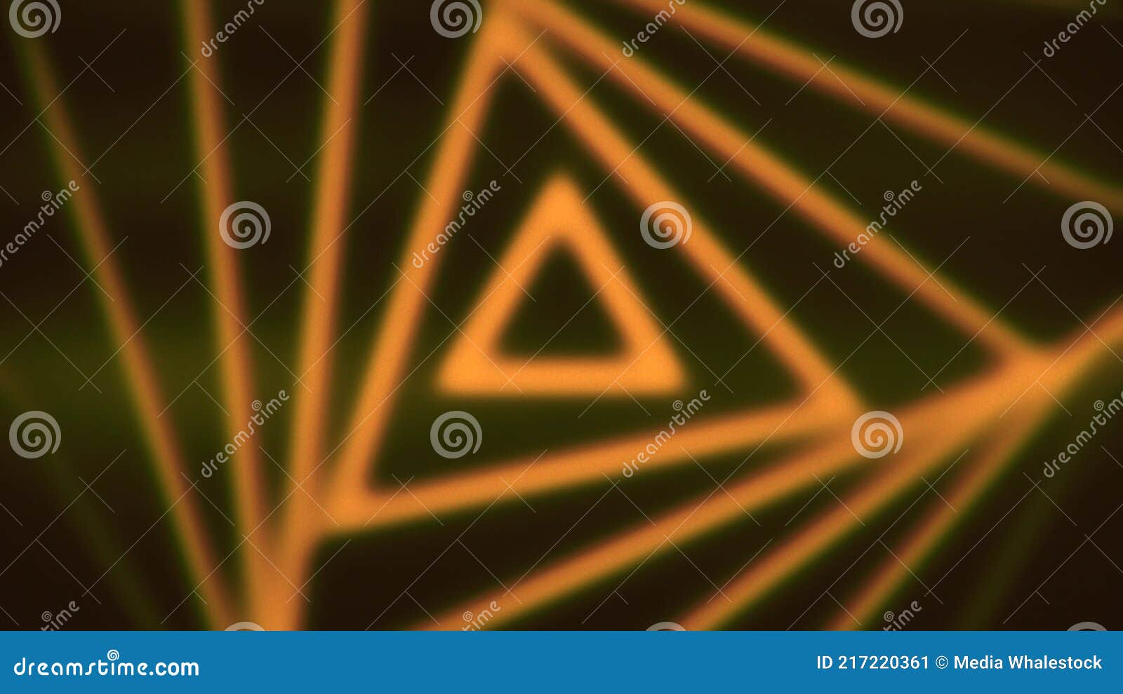 Spiral of Triangular Shape. Animation. Slow Hypnotic Animation with ...