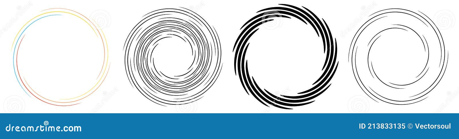 Spiral, Twirl, Whirlpool Element Vector Illustration. Cochlear, Helix ...