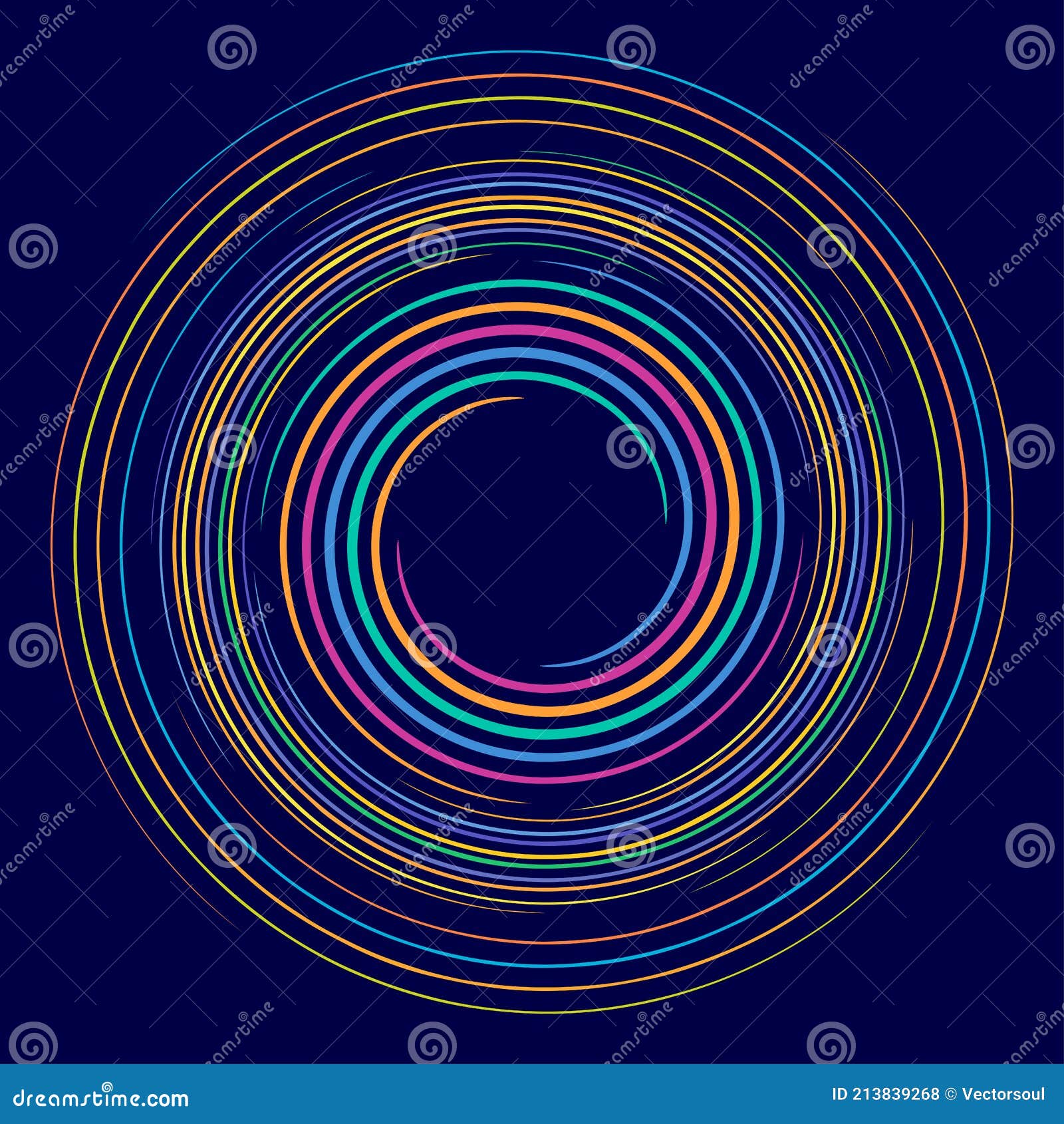 Spiral, Twirl, Whirlpool Element Vector Illustration. Cochlear, Helix ...
