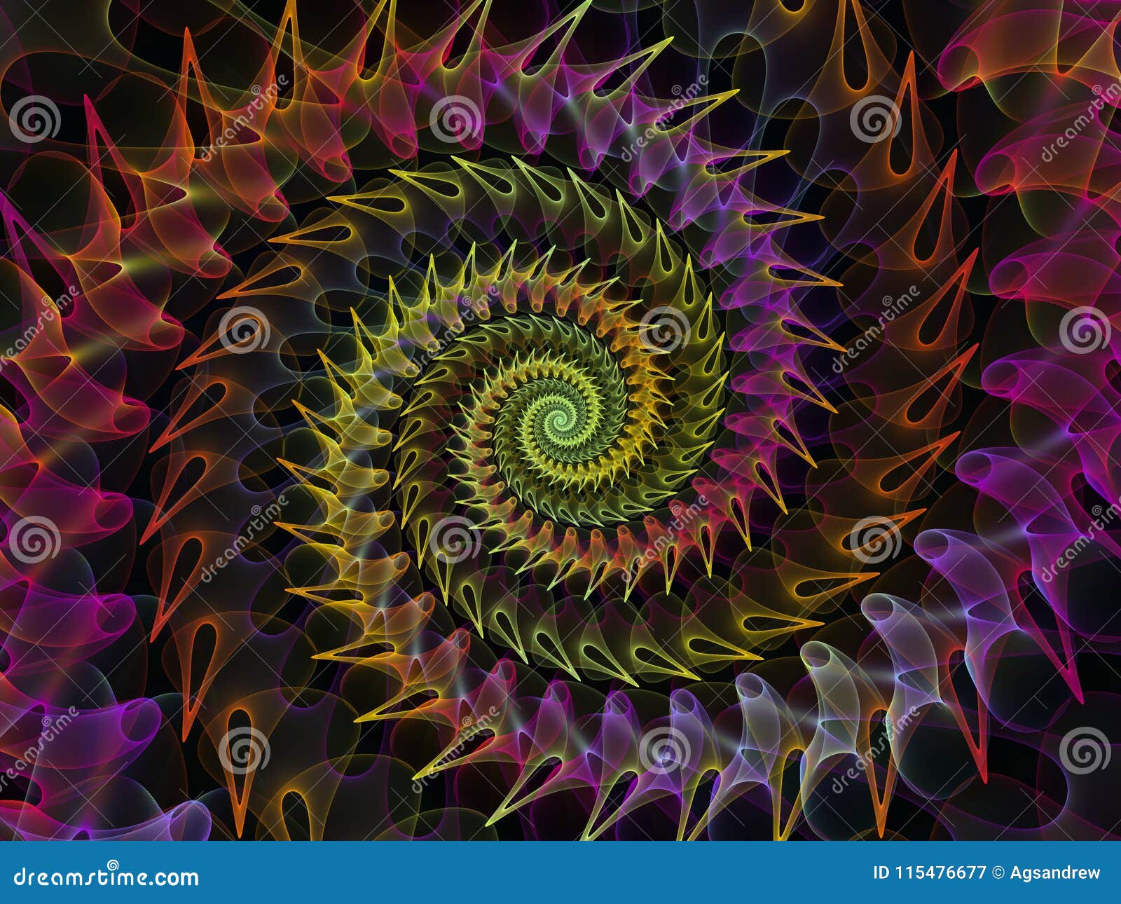 Spiral Visualization stock illustration. Illustration of swirl - 115476677