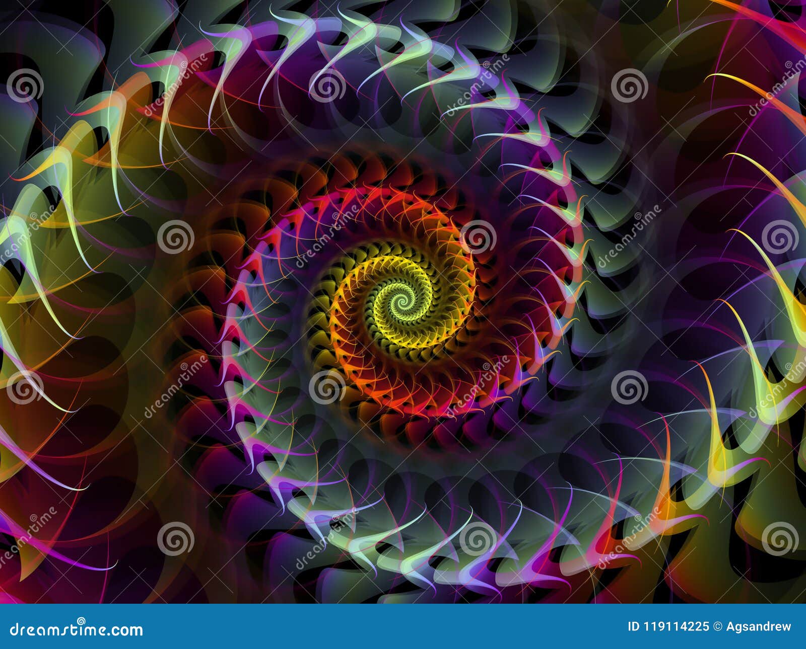 Spiral Visualization stock illustration. Illustration of abstract ...
