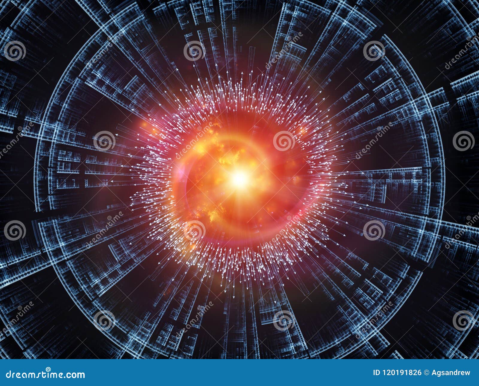 Spiral Visualization stock illustration. Illustration of circle - 120191826