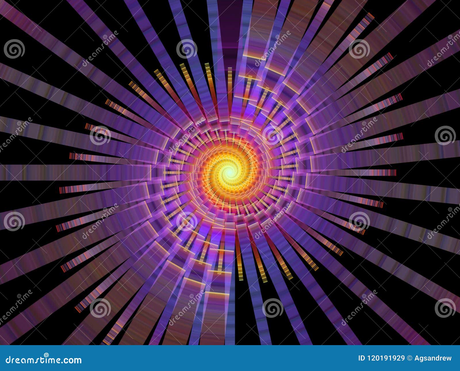 Spiral Visualization stock illustration. Illustration of dynamic ...
