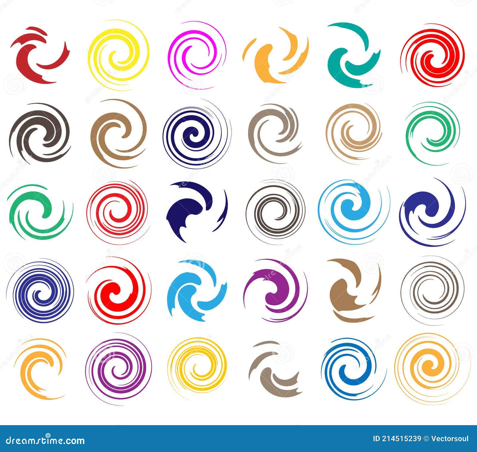 Spiral, Volute, Helix Abstract Vector Illustration Design Element ...