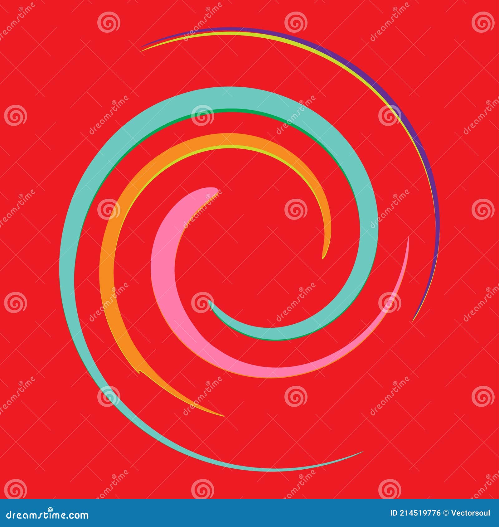 Spiral, Volute, Helix Abstract Vector Illustration Design Element ...