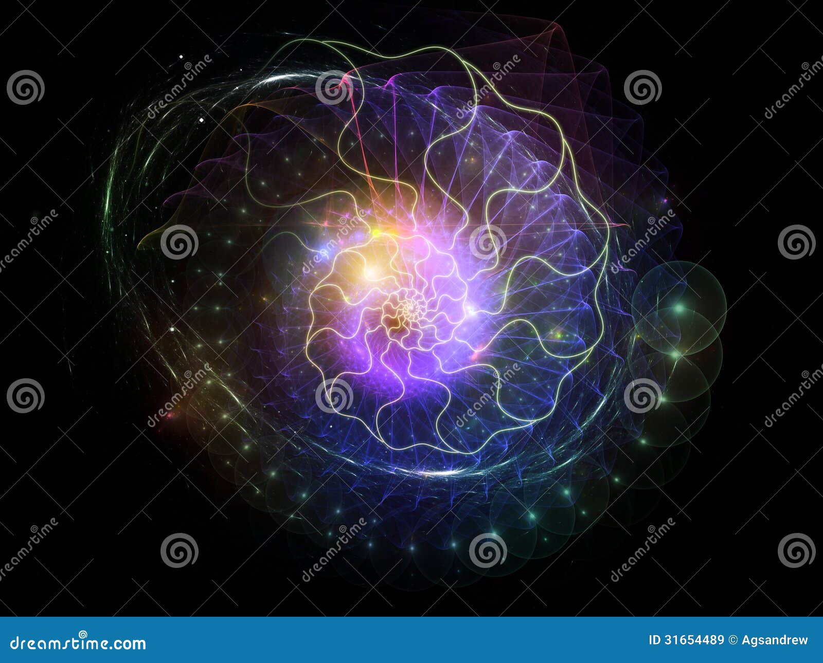 Spiral Vortex stock illustration. Illustration of fractal - 31654489