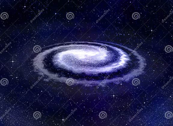 Spiral Vortex Galaxy in Space Stock Vector - Illustration of shiny ...