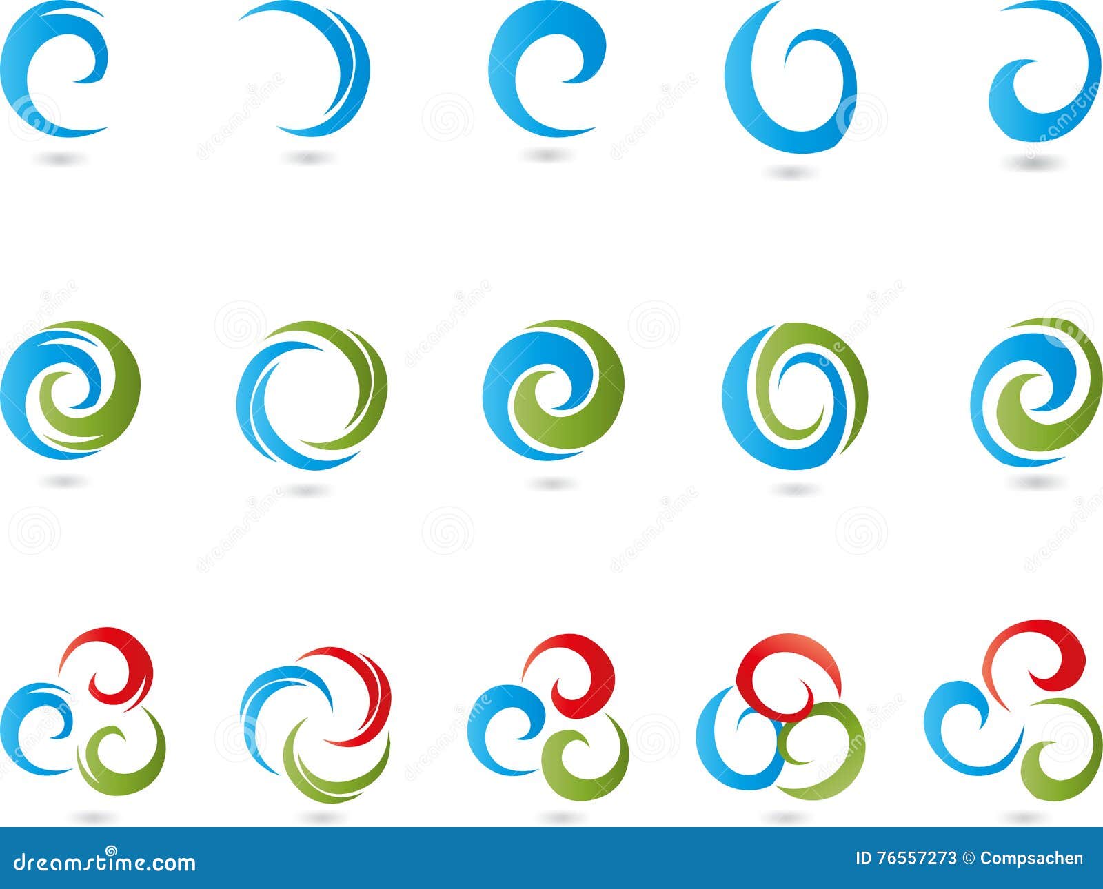 Spiral, Wave, Flourish Cartoon Vector | CartoonDealer.com #76557273