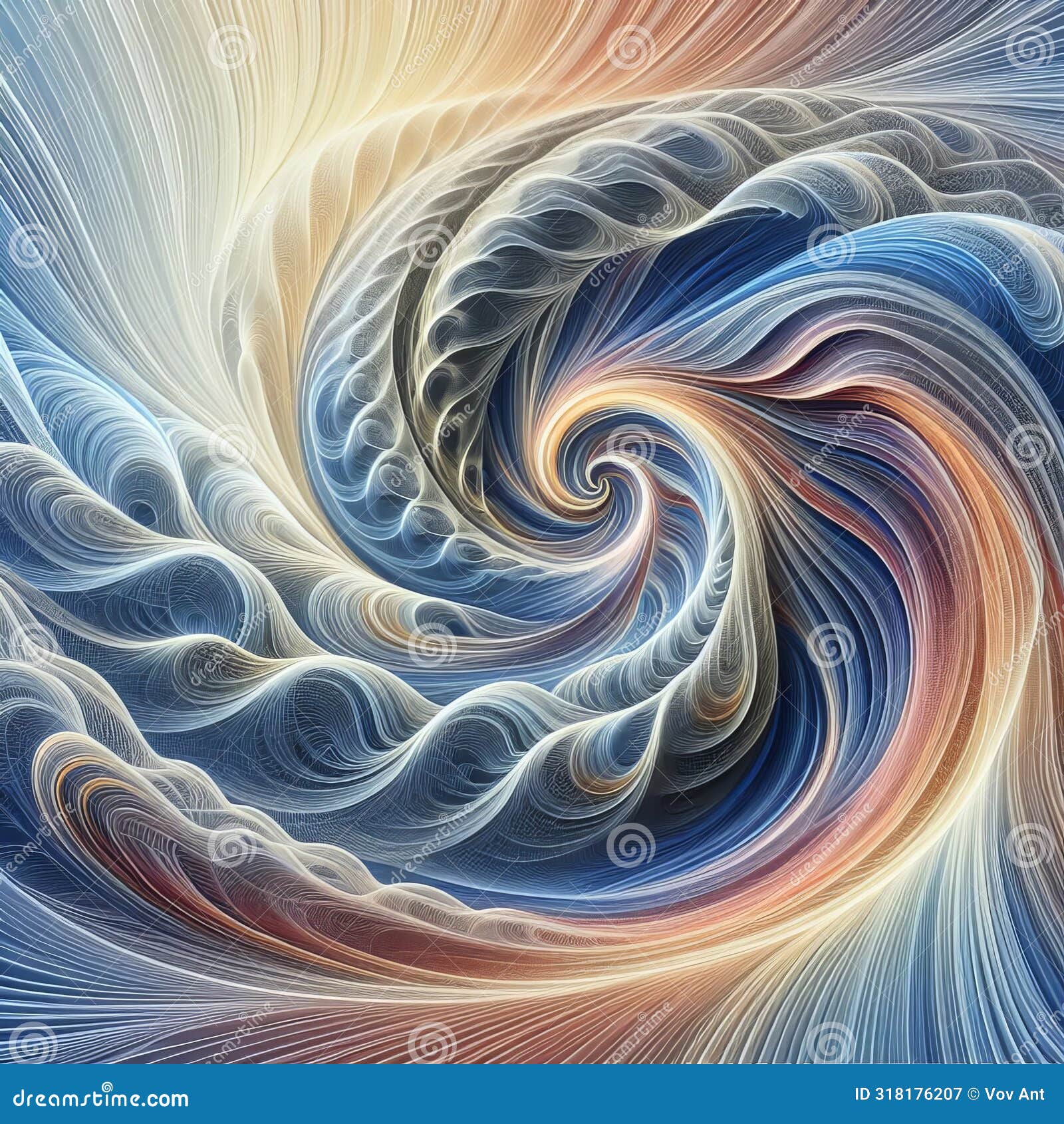 Spiral Waves Rotating Wave Patterns, Often Observed in Fluid D Stock ...