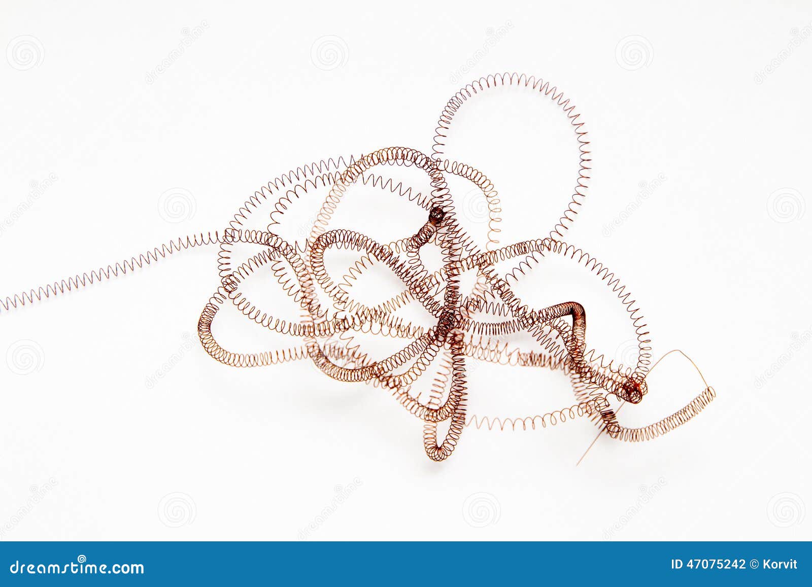 Spiral wire stock photo. Image of circle, abstract, objects - 47075242