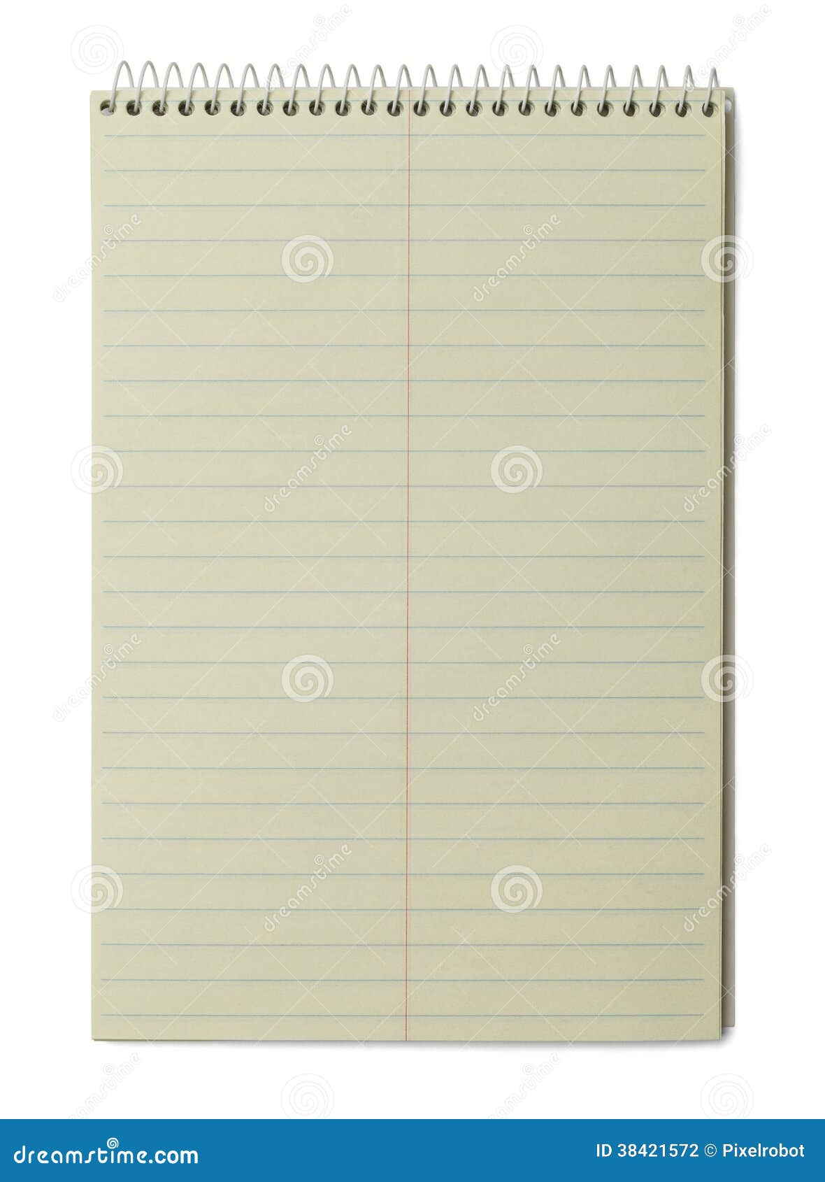 Spiral Yellow Notepad stock photo. Image of office, ideas - 38421572