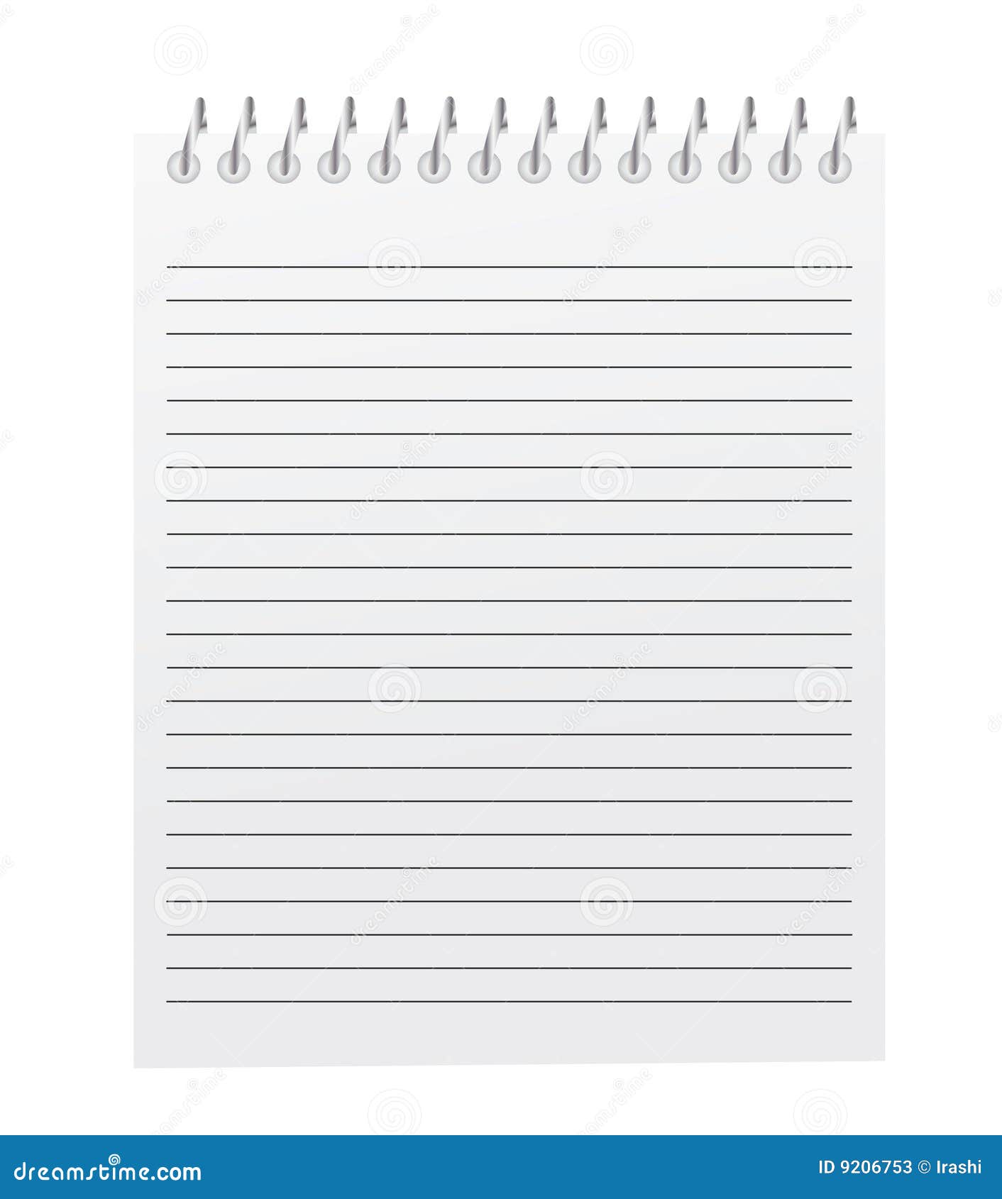 Spirale De Vecteur - Bloc-notes Attaché Illustration de Vecteur ...