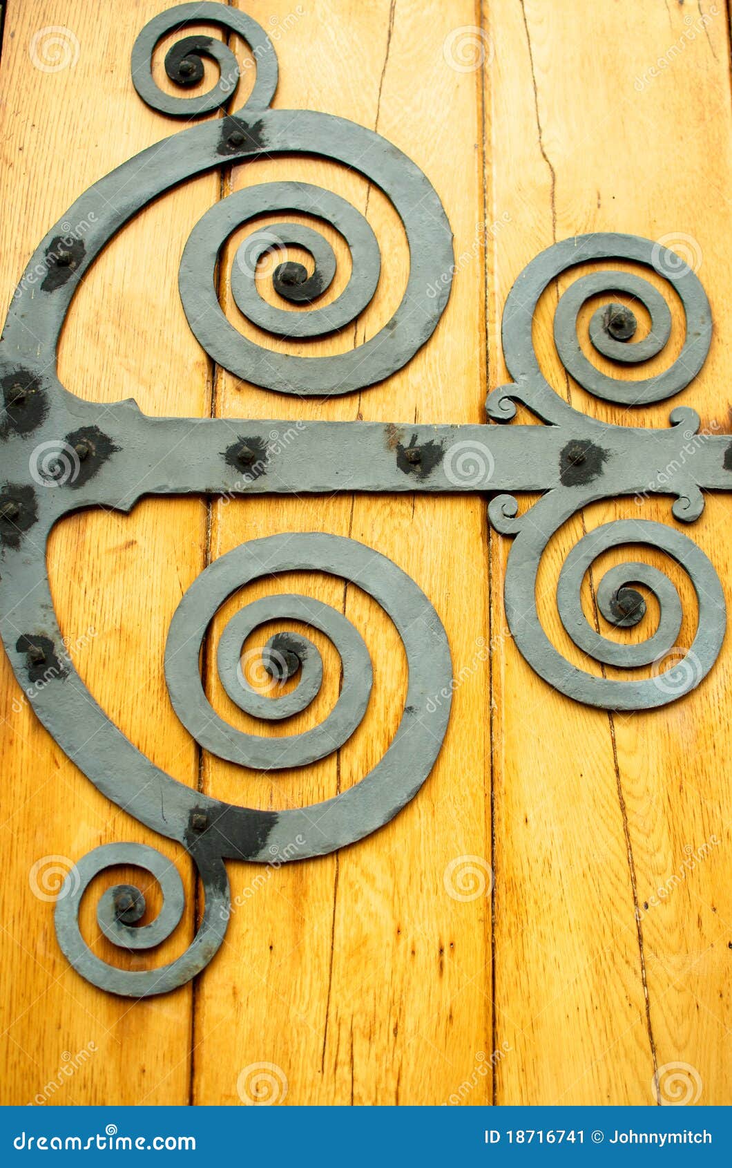 Spiraled Door Design stock image. Image of pattern, wrought - 18716741