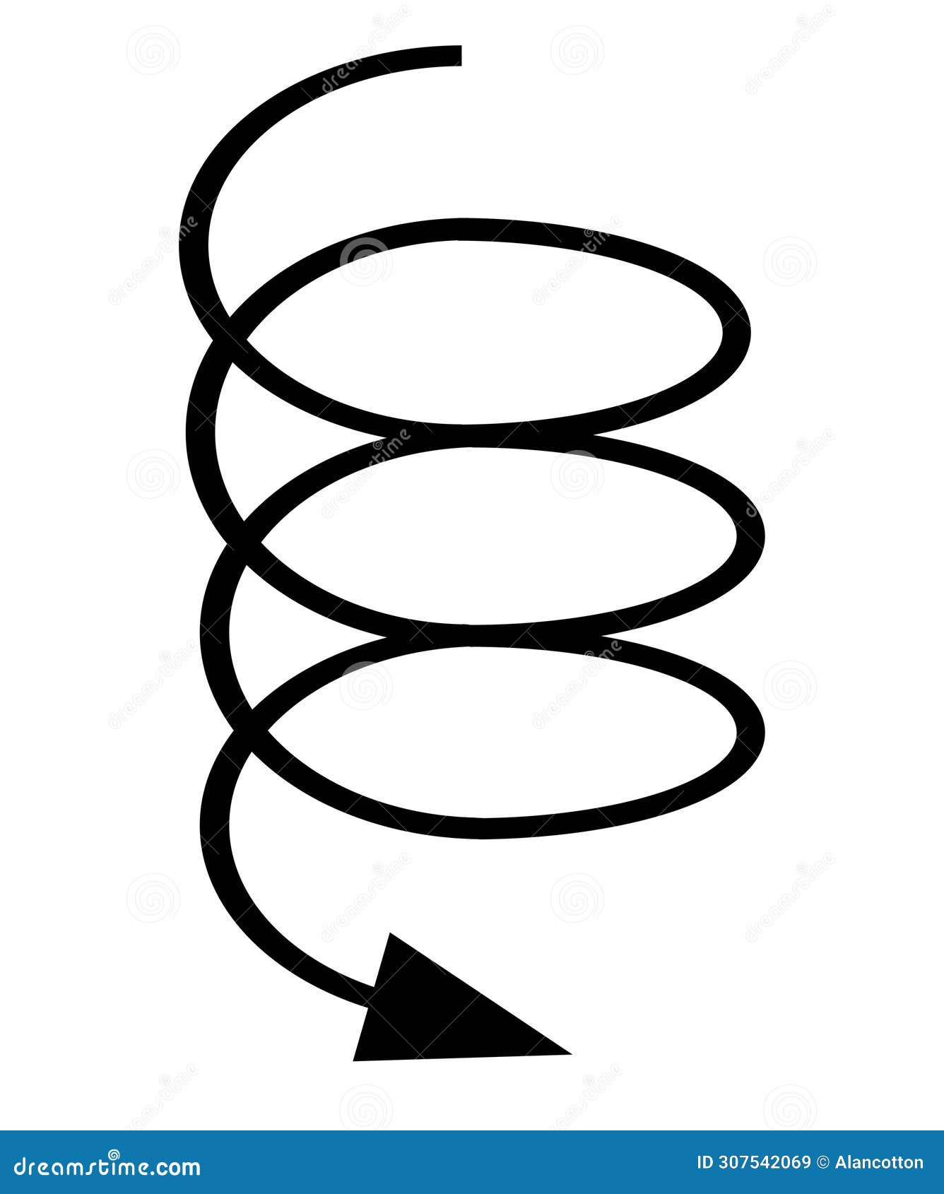 Spiraling Out Of Control To A Vanishing Point Royalty-Free Stock Photo | CartoonDealer.com ...