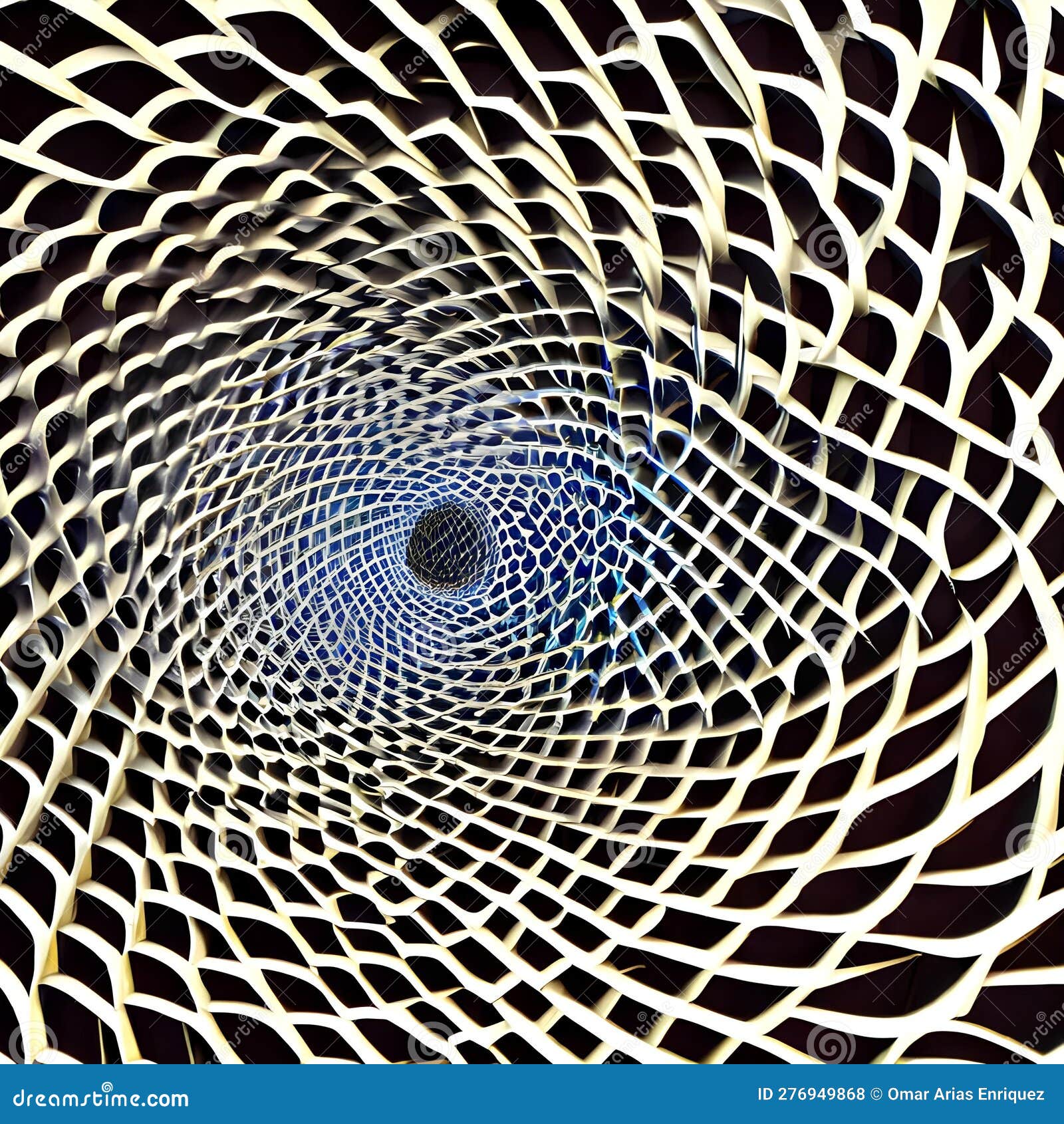 Spiraling Shapes II: Another Image of a Geometric Pattern Created with ...