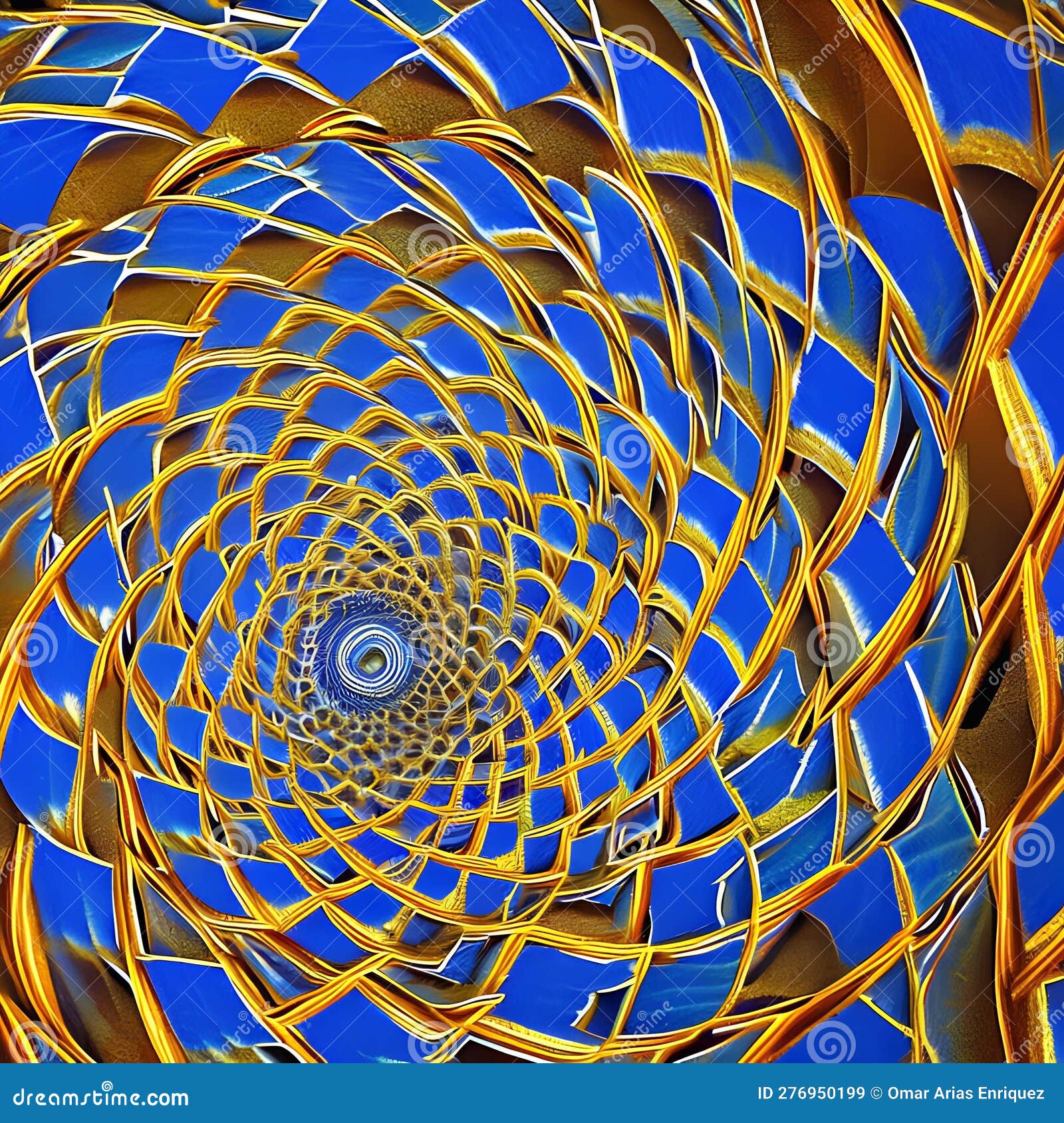 Spiraling Shapes II: Another Image of a Geometric Pattern Created with ...