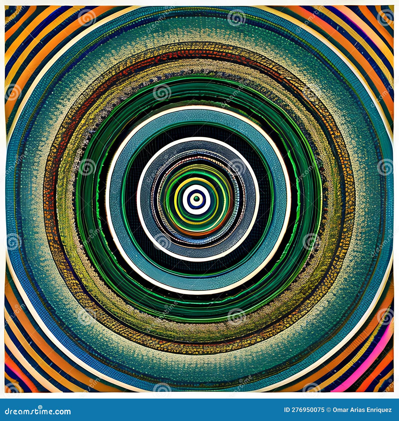 Spiraling Shapes: an Image of a Geometric Pattern Created with Spirals ...