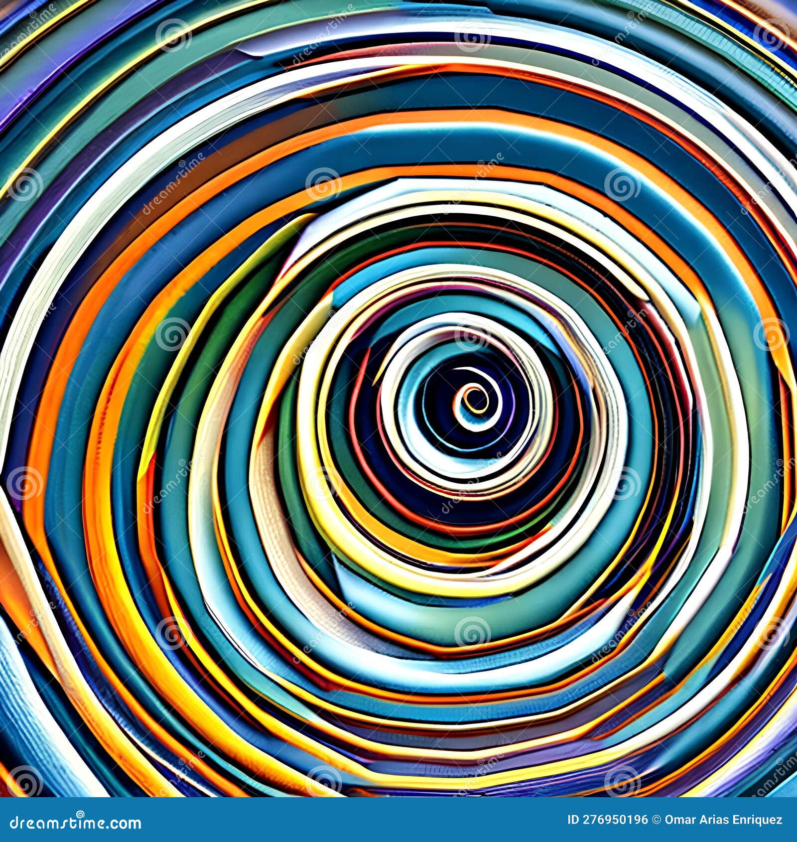 Spiraling Shapes: an Image of a Geometric Pattern Created with Spirals ...