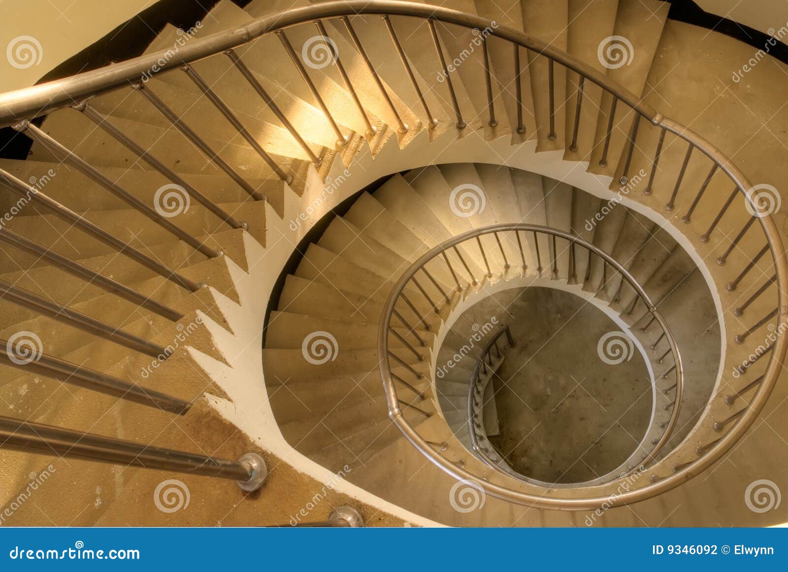Spiraling stairs stock photo. Image of house, round, rotate - 9346092