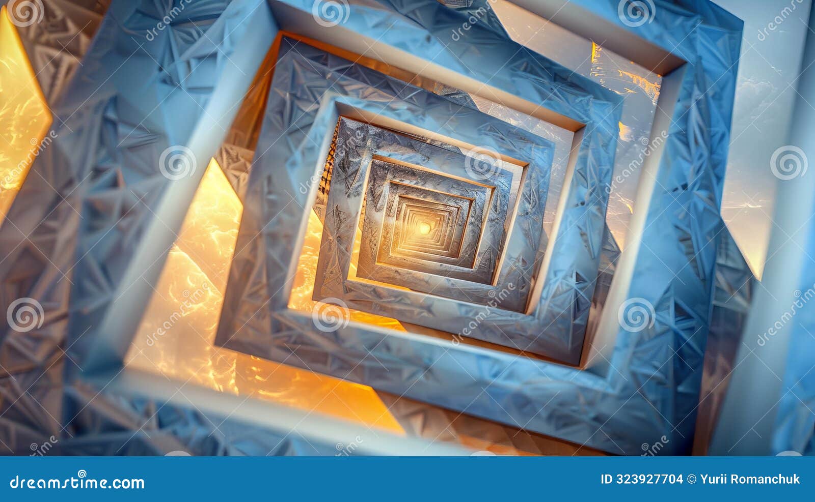 Spiraling Triangular Frames with Converging Gradients and Patterns ...