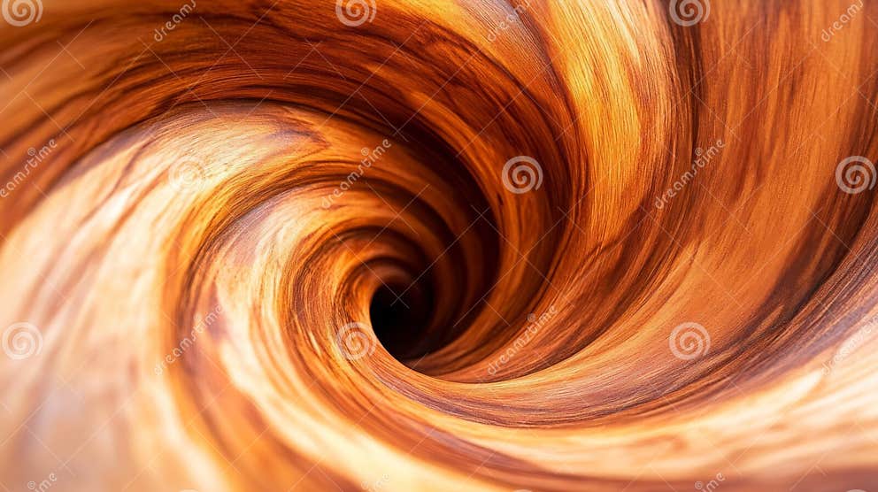 A Spiraling Wooden Vortex stock illustration. Illustration of woodgrain ...