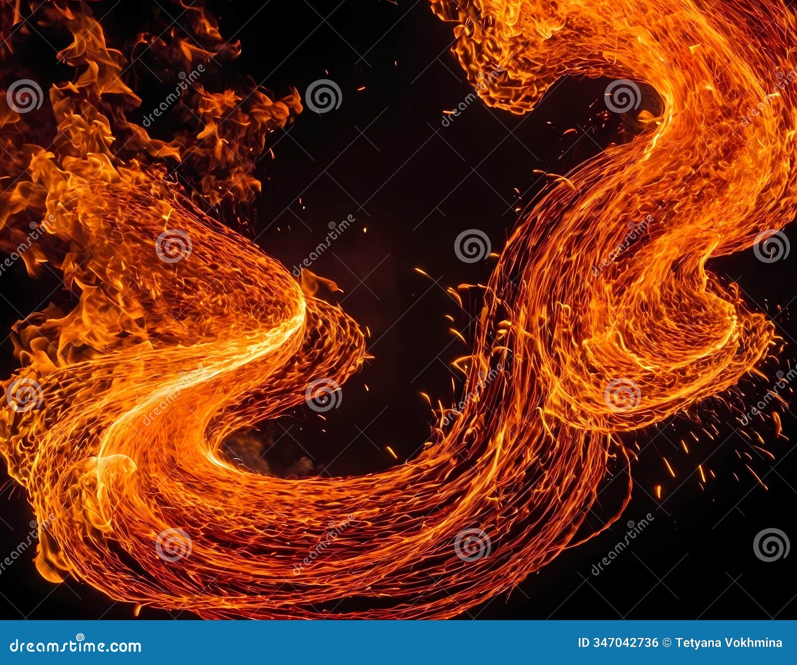 Spirals of Flames Create Dynamic Light Trails in a Darkened Environment ...