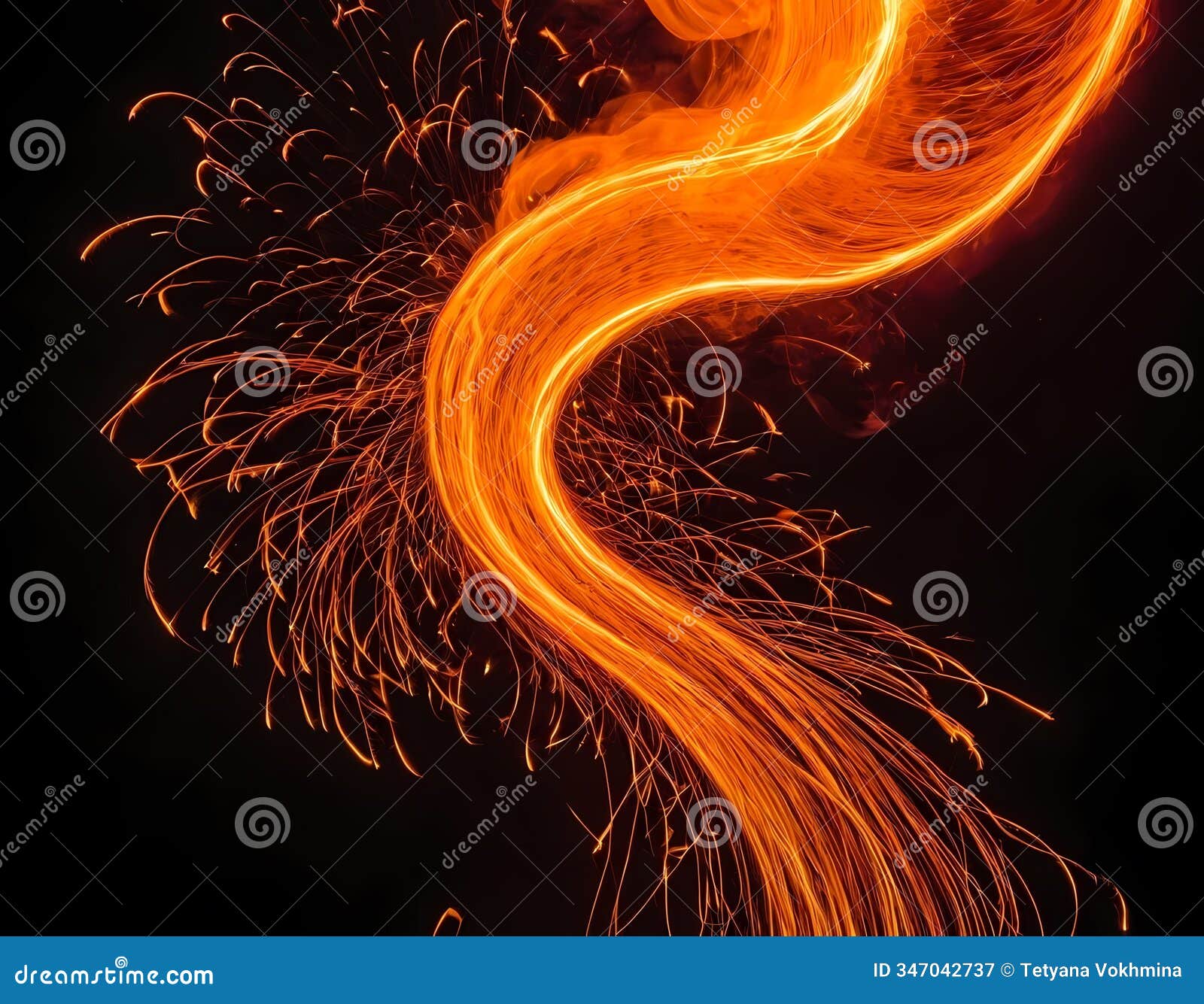 Spirals of Flames Create Dynamic Light Trails in a Darkened Environment ...