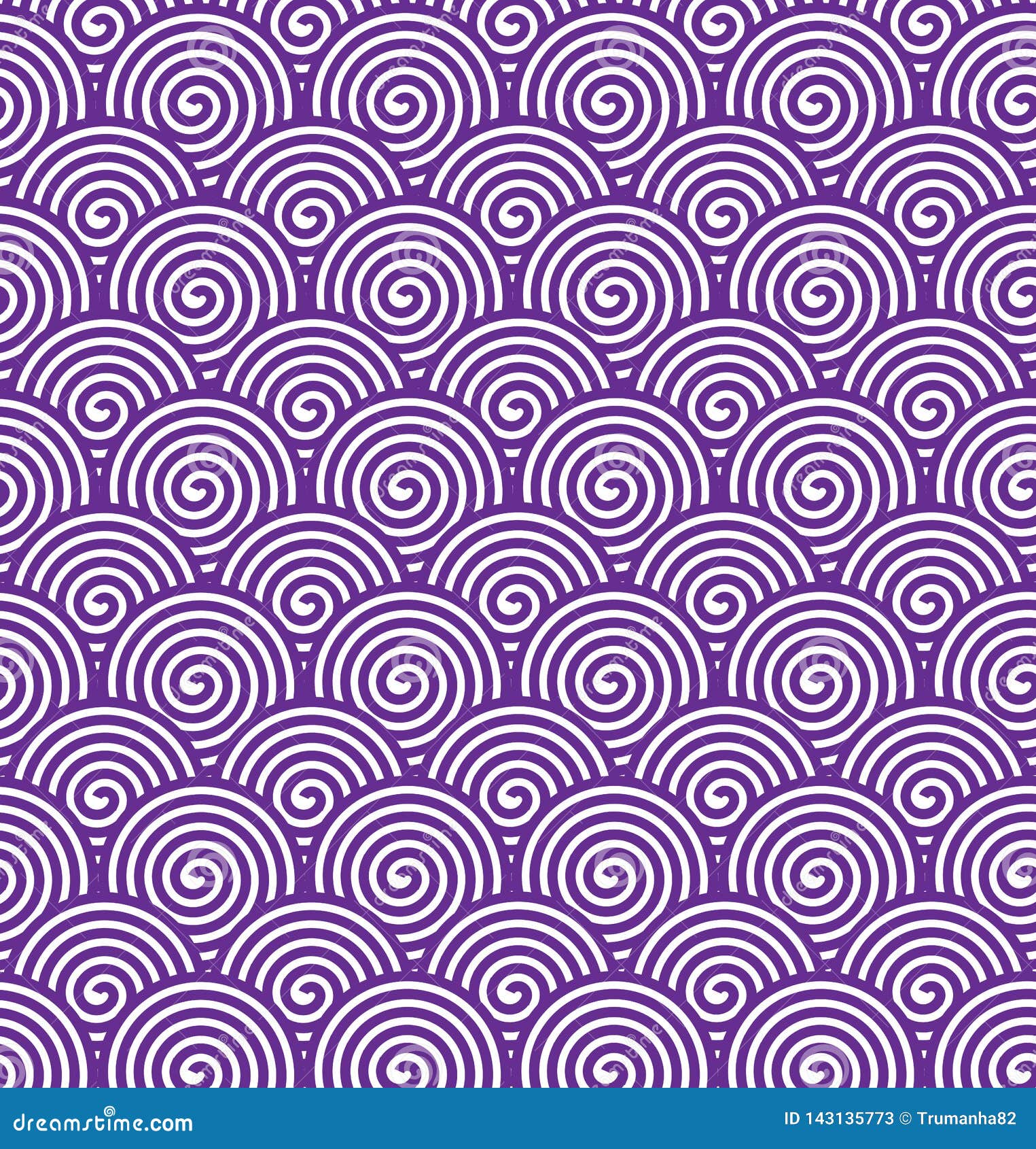 Seamless Purple Spiral Pattern for Abstract Background Stock Vector ...