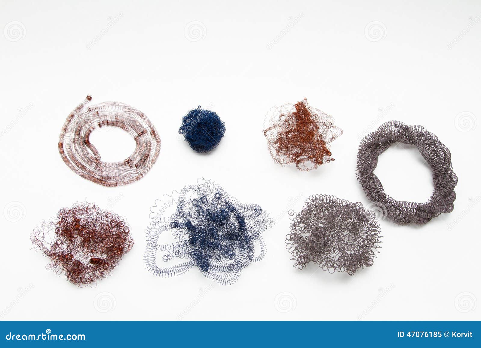 Spirals of wire stock image. Image of metallic, circle - 47076185