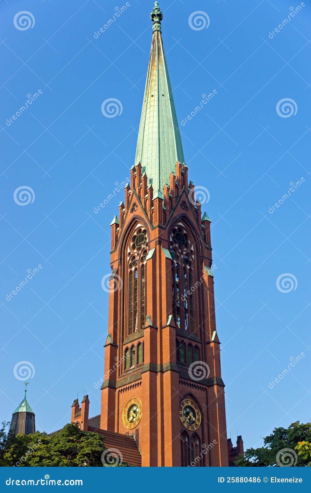 Spire in Berlin stock photo. Image of church, christian - 25880486